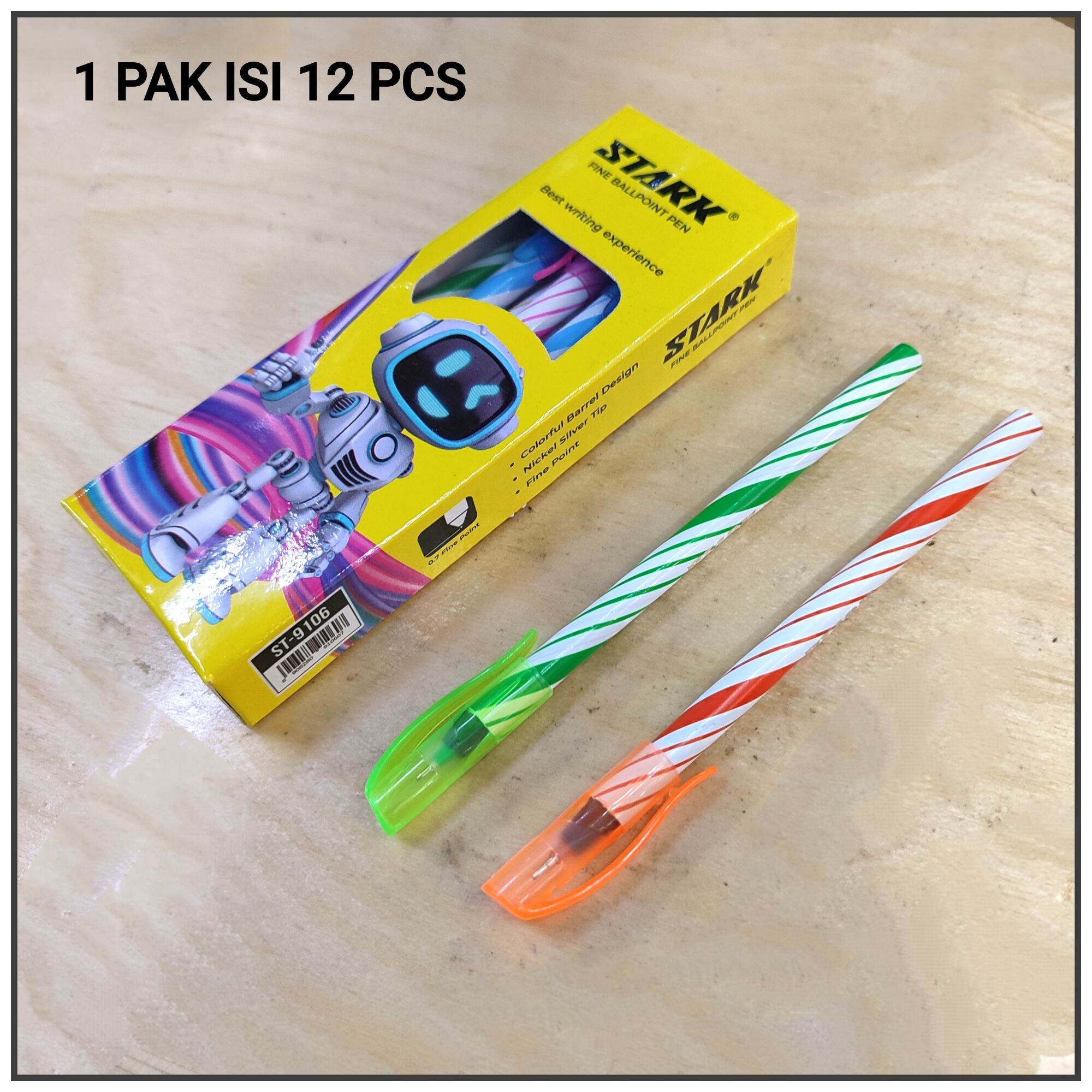 1 Pak Pulpen Stark Isi 12 Pcs | Lazada Indonesia