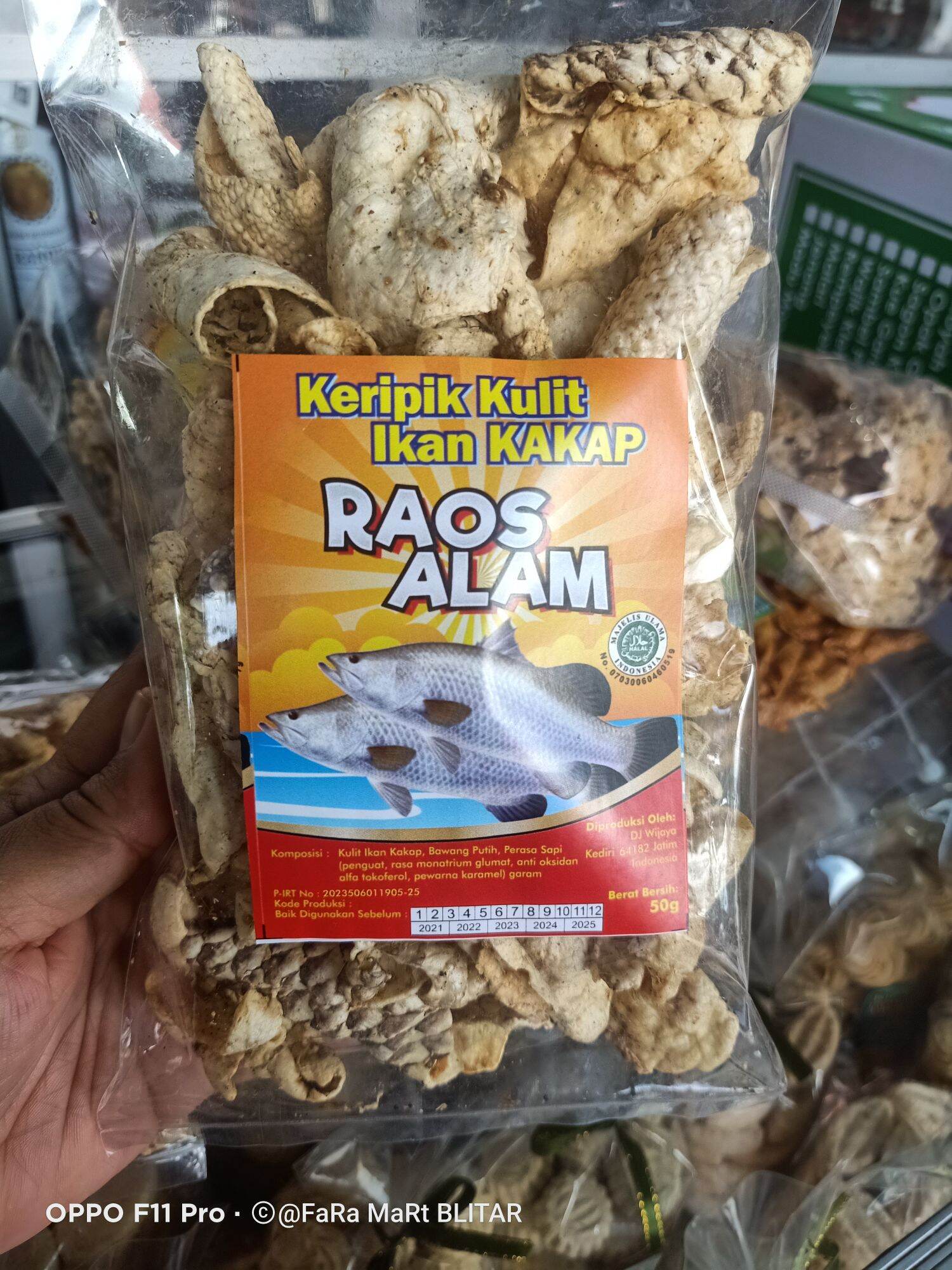KERUPUK KULIT IKAN KAKAP RAOS ALAM 50gr | Lazada Indonesia