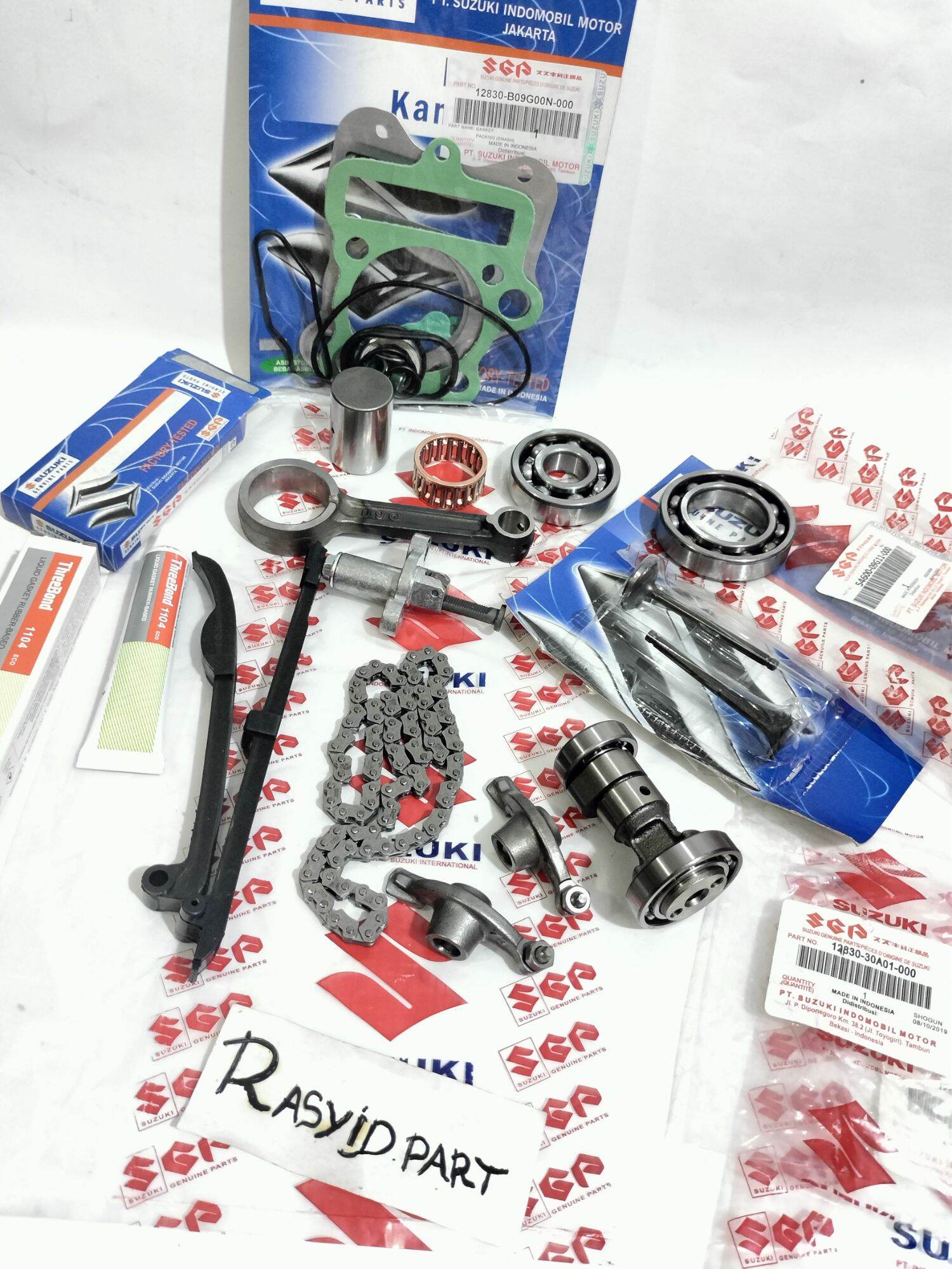 Paket noken as 10 pcs Suzuki Shogun 110 komplit isi dalam mesin ... Paket noken as 10 pcs Suzuki Shogun 110 komplit isi dalam mesin ...