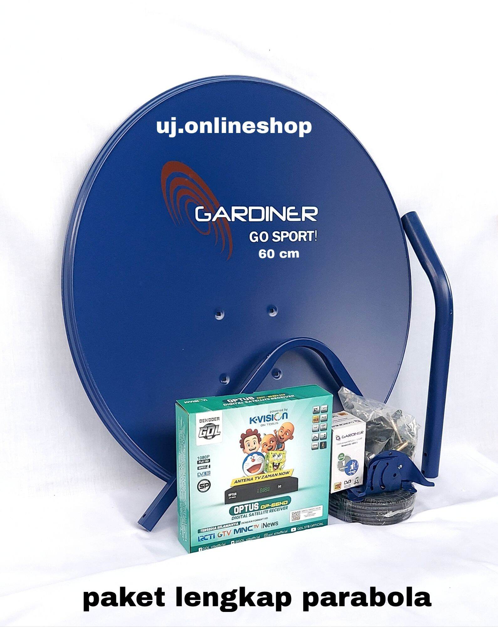 Parabola Mini Gardiner 60 cm Full set paket receiver optus - parabola ...