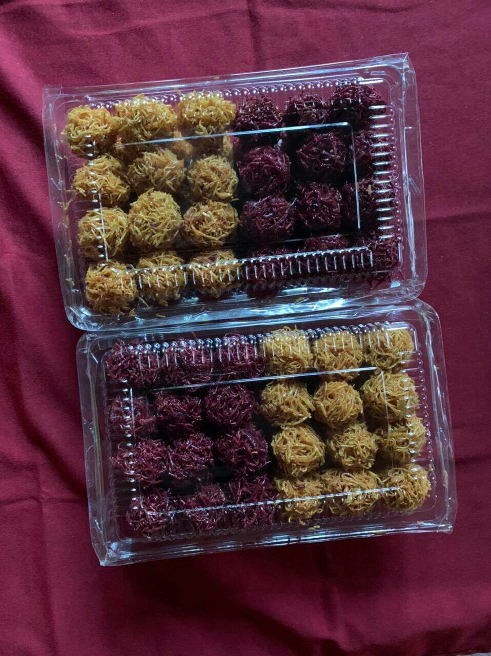 KUE GRUBI KREMES MURAH SNACK JADUL campur ungu-kuning Isi 42 biji Kue ...