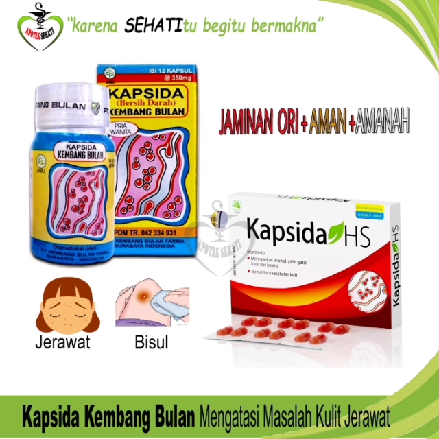 Kapsida Kembang Bulan Kapsul Bersih Darah Obat Jerawat | Lazada Indonesia