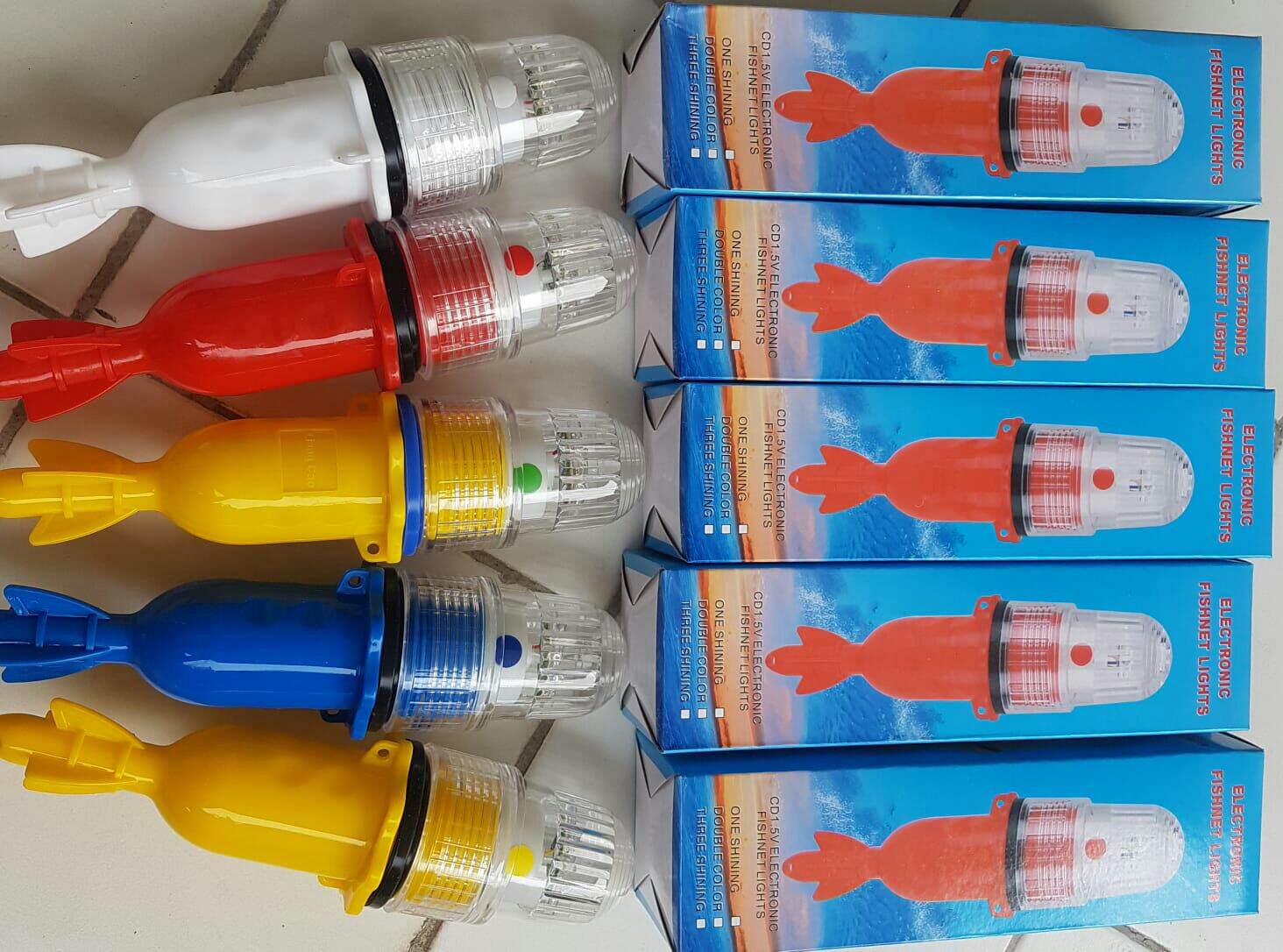 lampu torpedo / lampu nelayan 5 LED 1 batu 1 warna | Lazada Indonesia