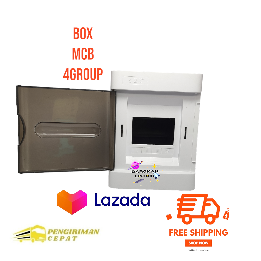 Box MCB 4Group /Tempat Case Kotak Box MCB 4 Group/4Slot Rumah MCB ...