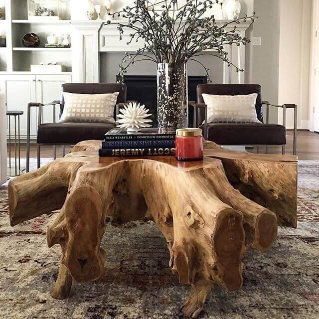 Meja akar kayu jati unik | Lazada Indonesia
