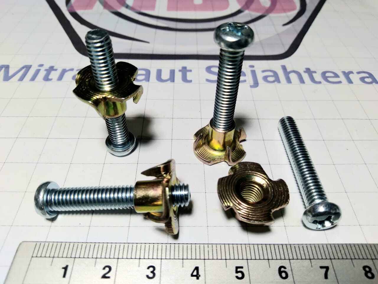 Baut Jp M6 x 35 Galvanis Mur cakar/ Sekrup / Skrup Jp M6 x 35 / Baut ...