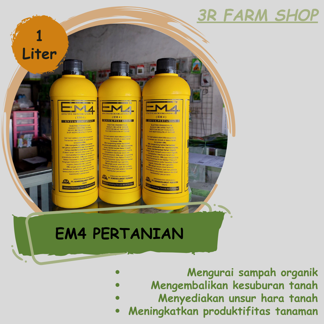 EM4 Pertanian 1 liter - Botol Kuning | Lazada Indonesia