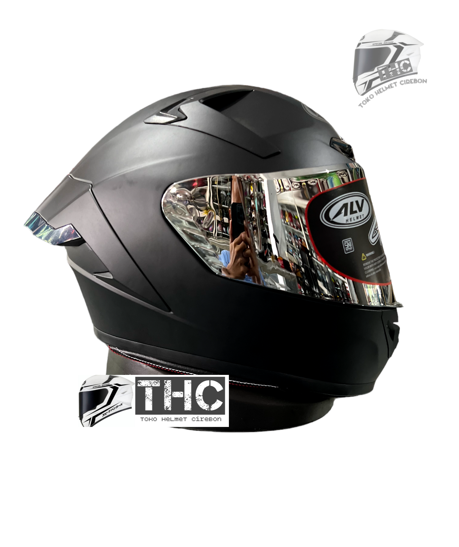 Helm Alv genesis warna black dof helm full face terbaru original alv ...