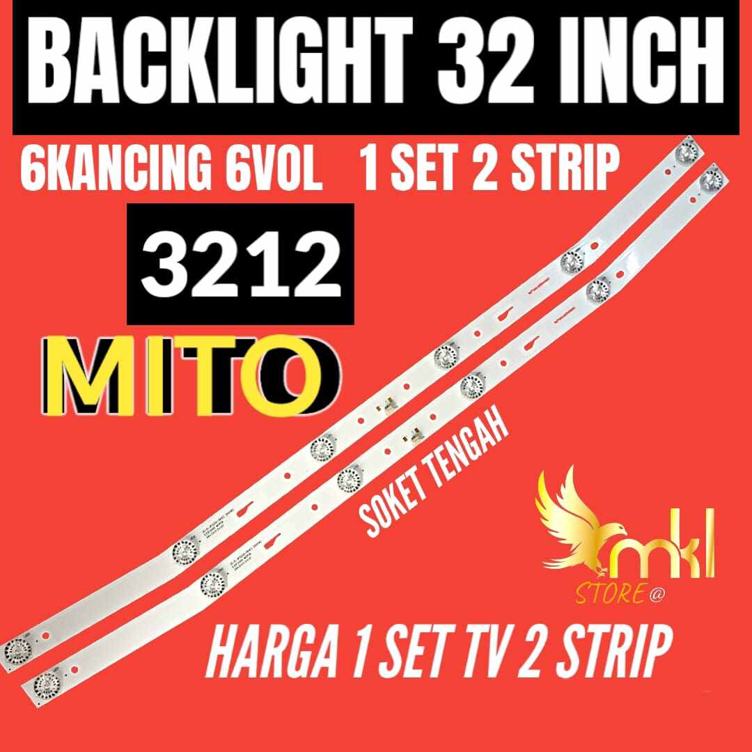 BACKLIGHT TV LED 32 INCH MITO 3212 BACKLIGHT TV 32INCH | Lazada Indonesia