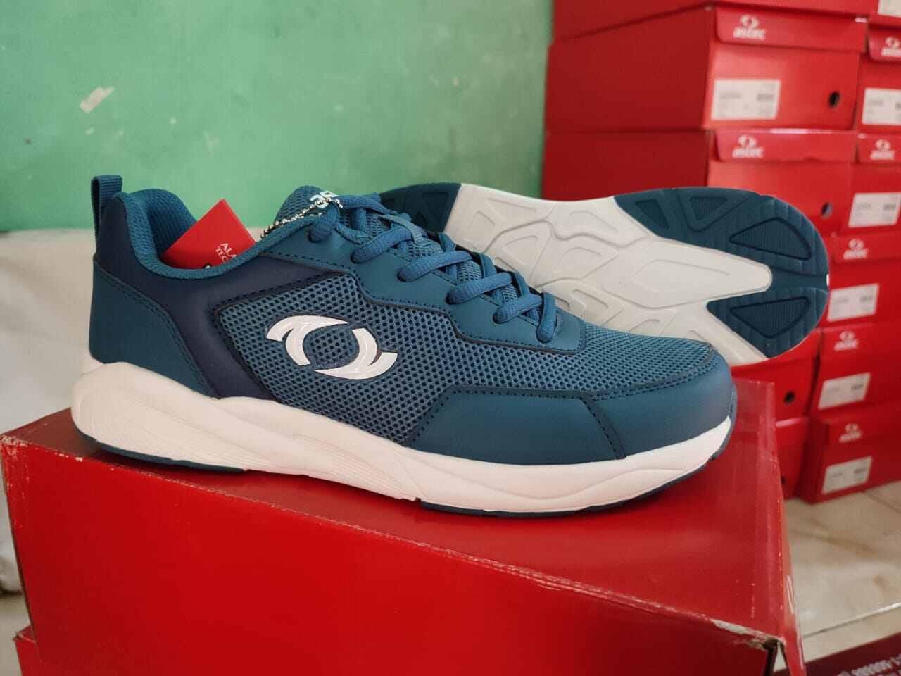 sepatu astec run navy blue murah | Lazada Indonesia