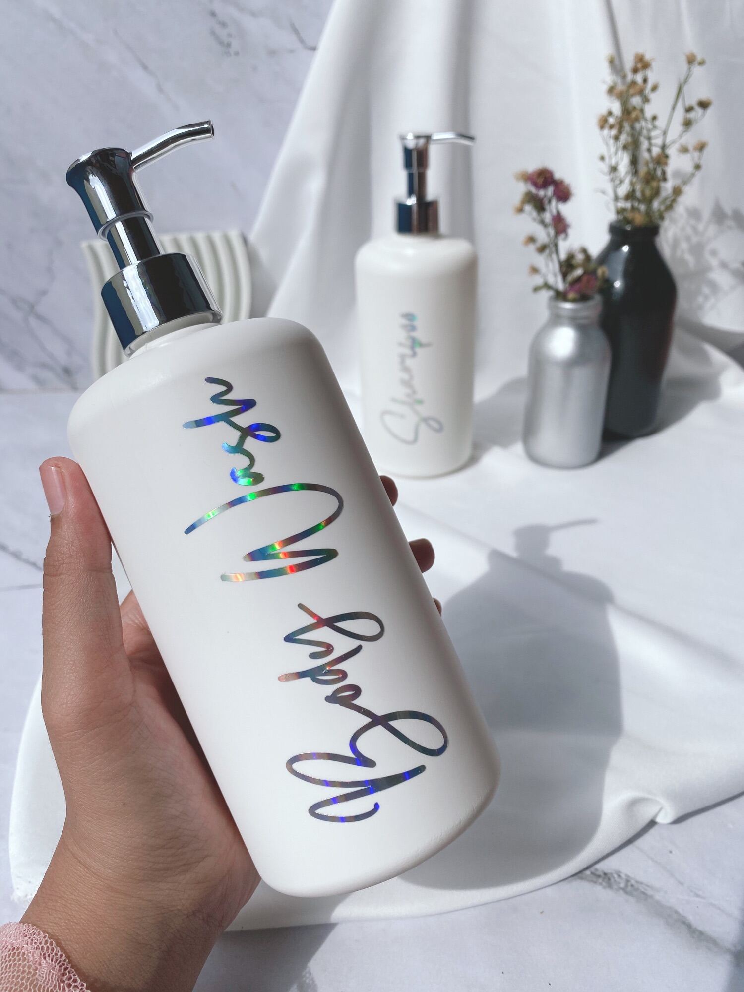 Botol refill aesthetic 500ml - silver | Lazada Indonesia