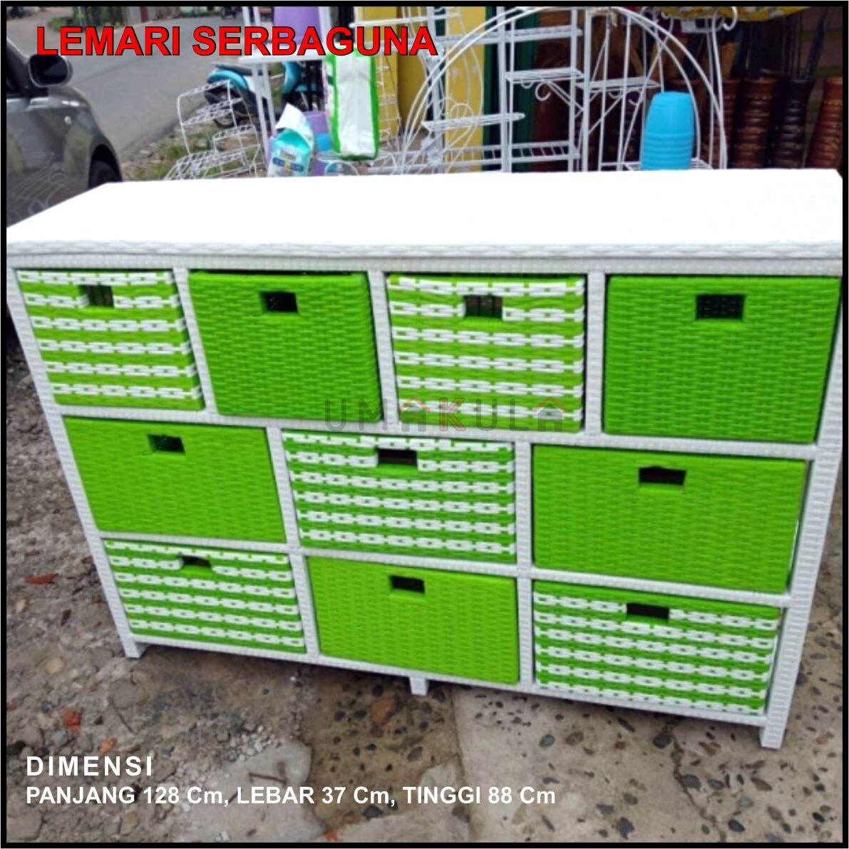 Meja tv atau lemari tv rotan sintetis rak 9 laci 10aci model terbaru ...