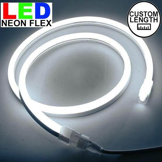LAMPU LED NEON FLEX 220 V WARNA PUTIH / NEON FLEX SELANG / LAMPU ...