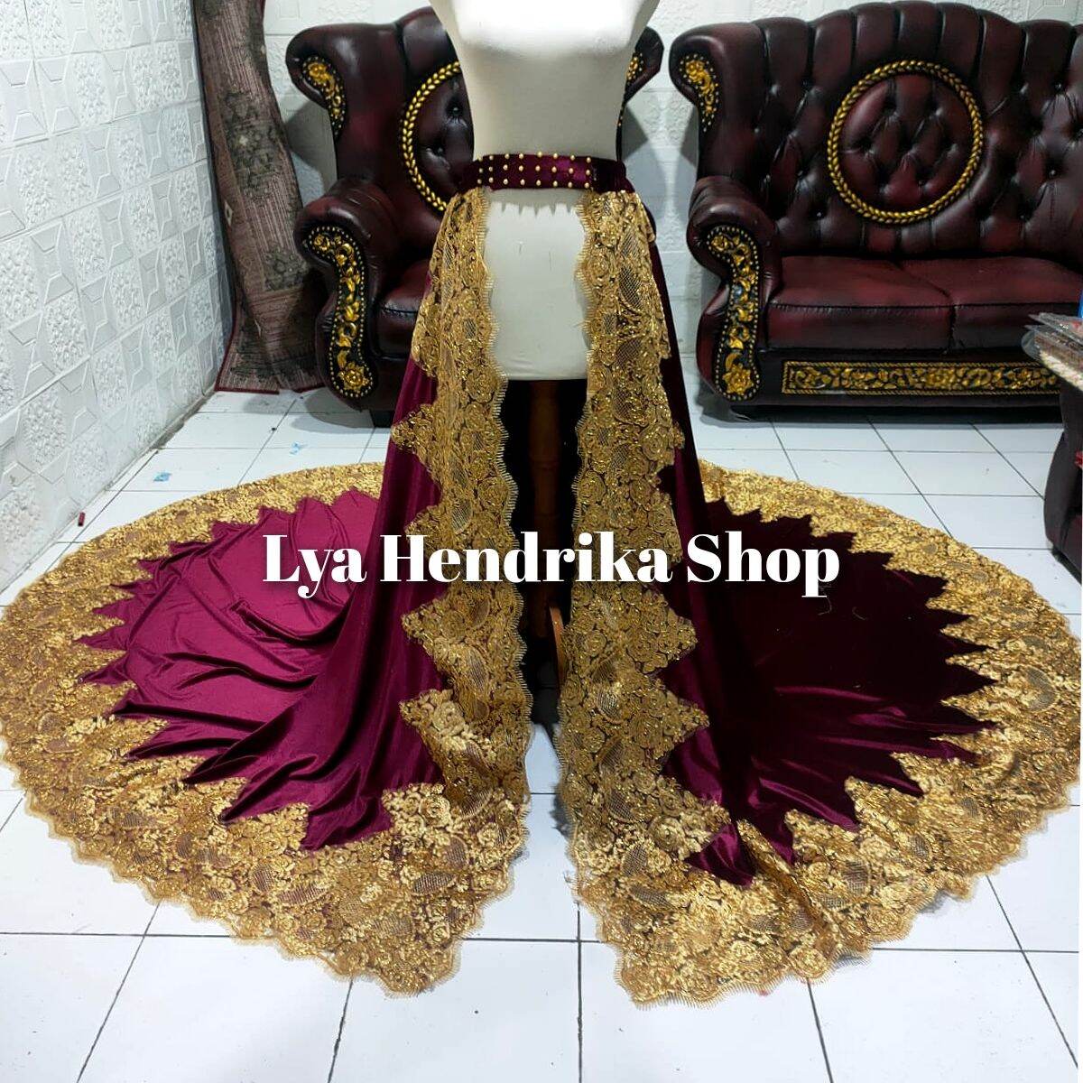 Ekor gaun pengantin beludru | Lazada Indonesia