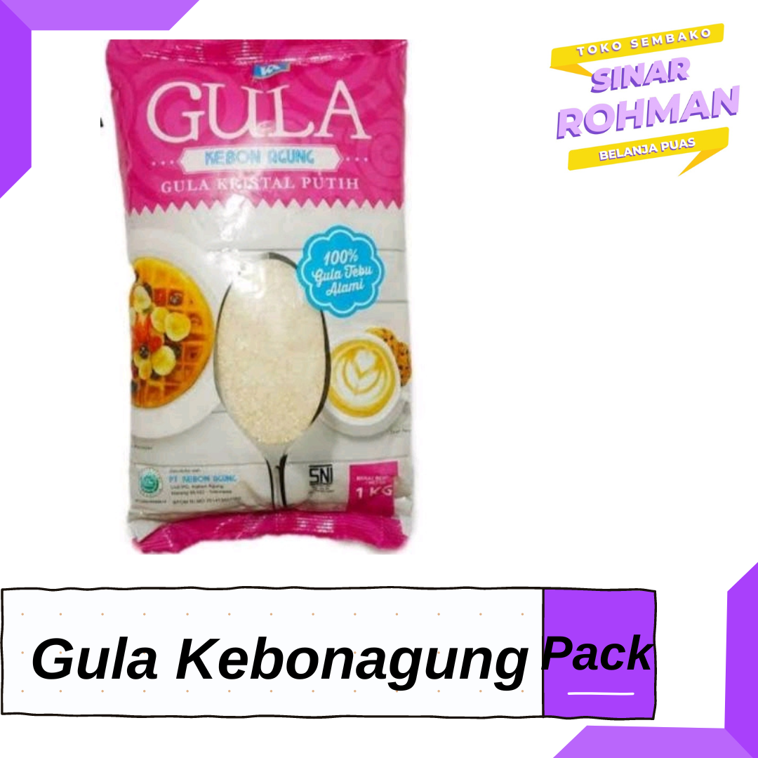 GULA PASIR PUTIH KBA PINK KEMASAN 1KG | Lazada Indonesia