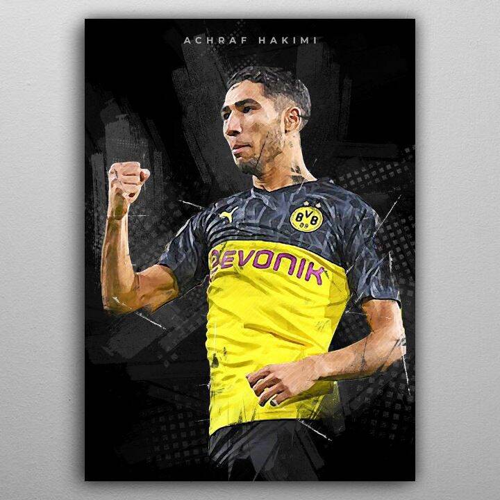 POSTER DINDING ACHRAF HAKIMI/TANPA BINGKAI. | Lazada Indonesia