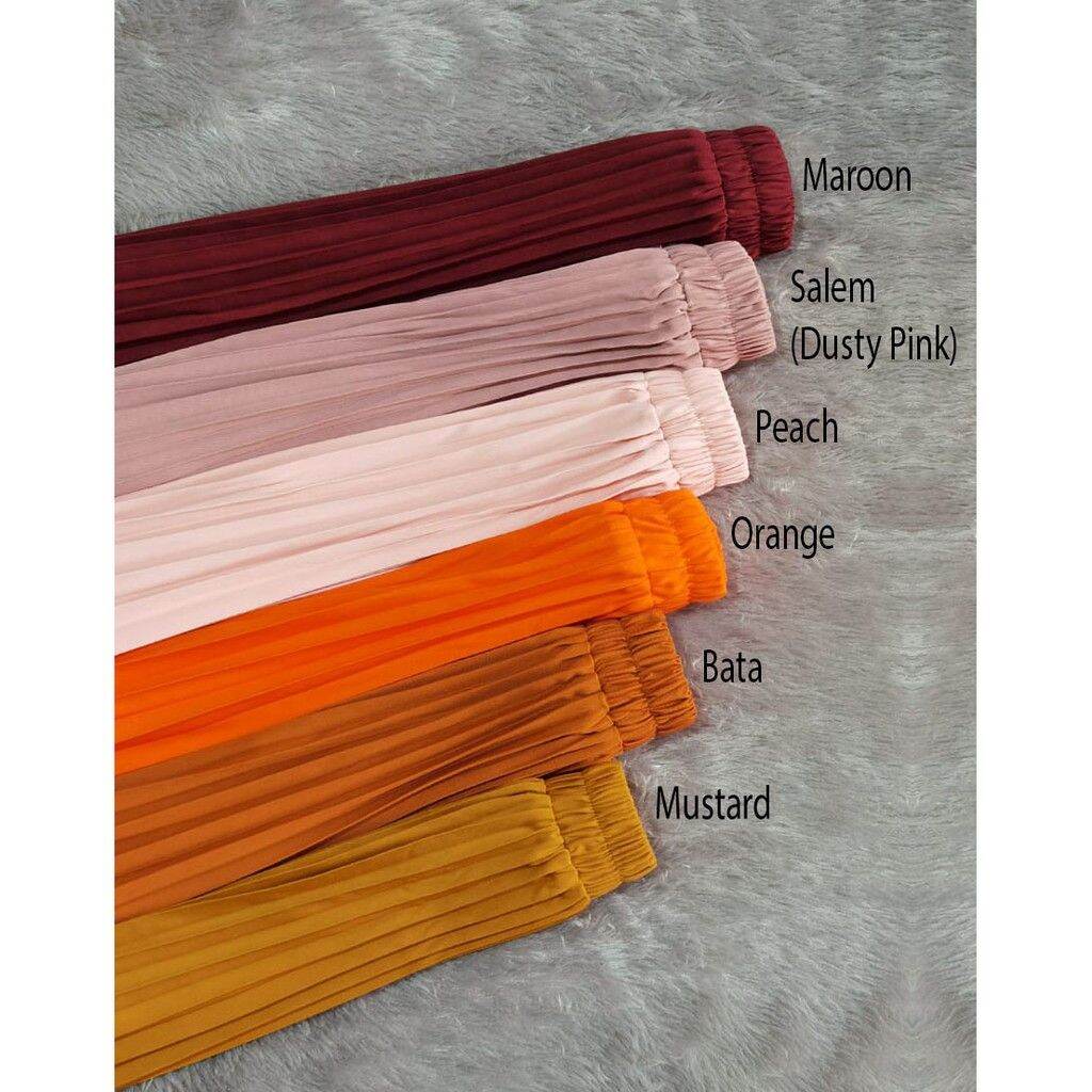 Rok plisket hyget premium tebal | Lazada Indonesia