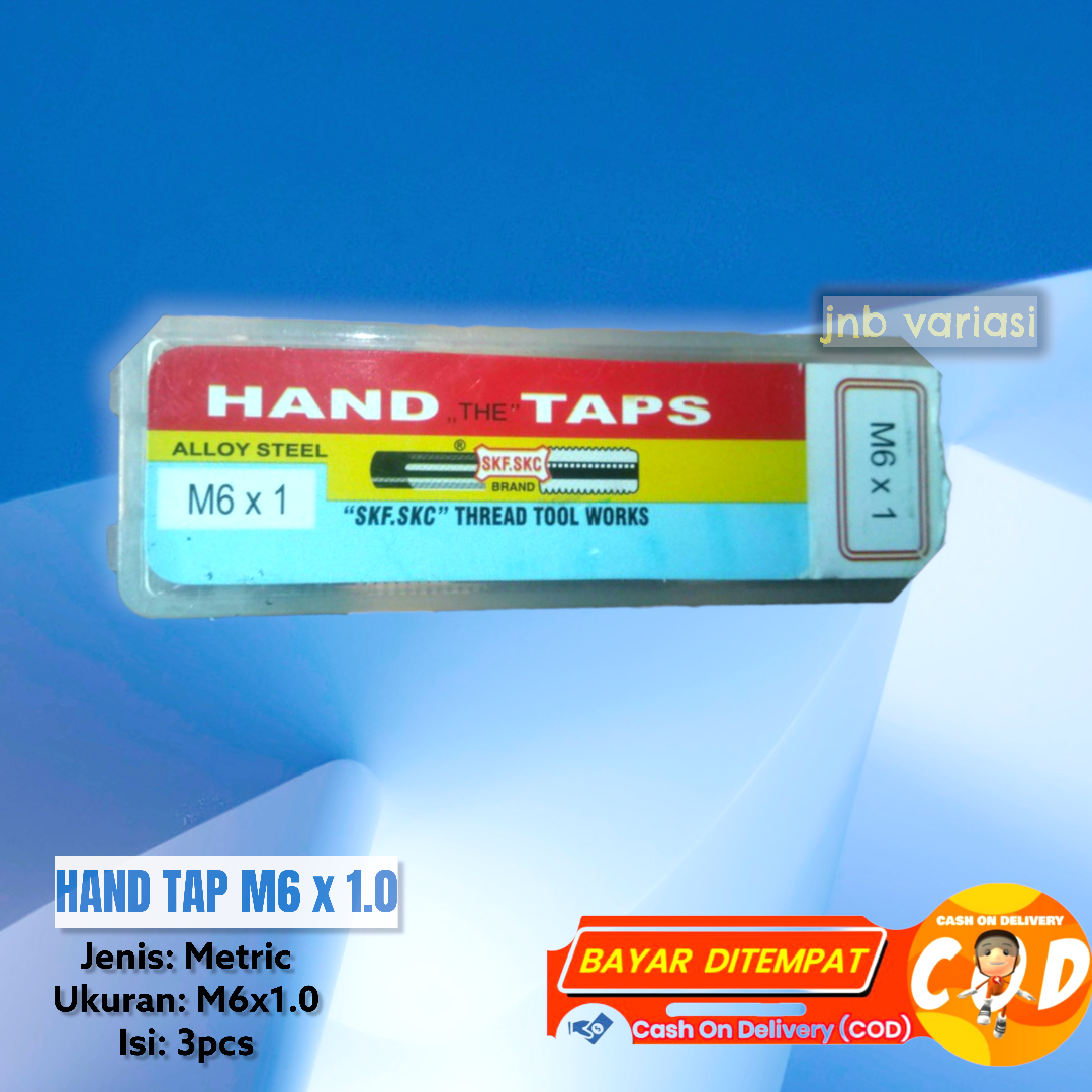 Mata snai set 3pcs Mata hand tap senai M6 x 1.0 Ulir drat M6 x 1 ...