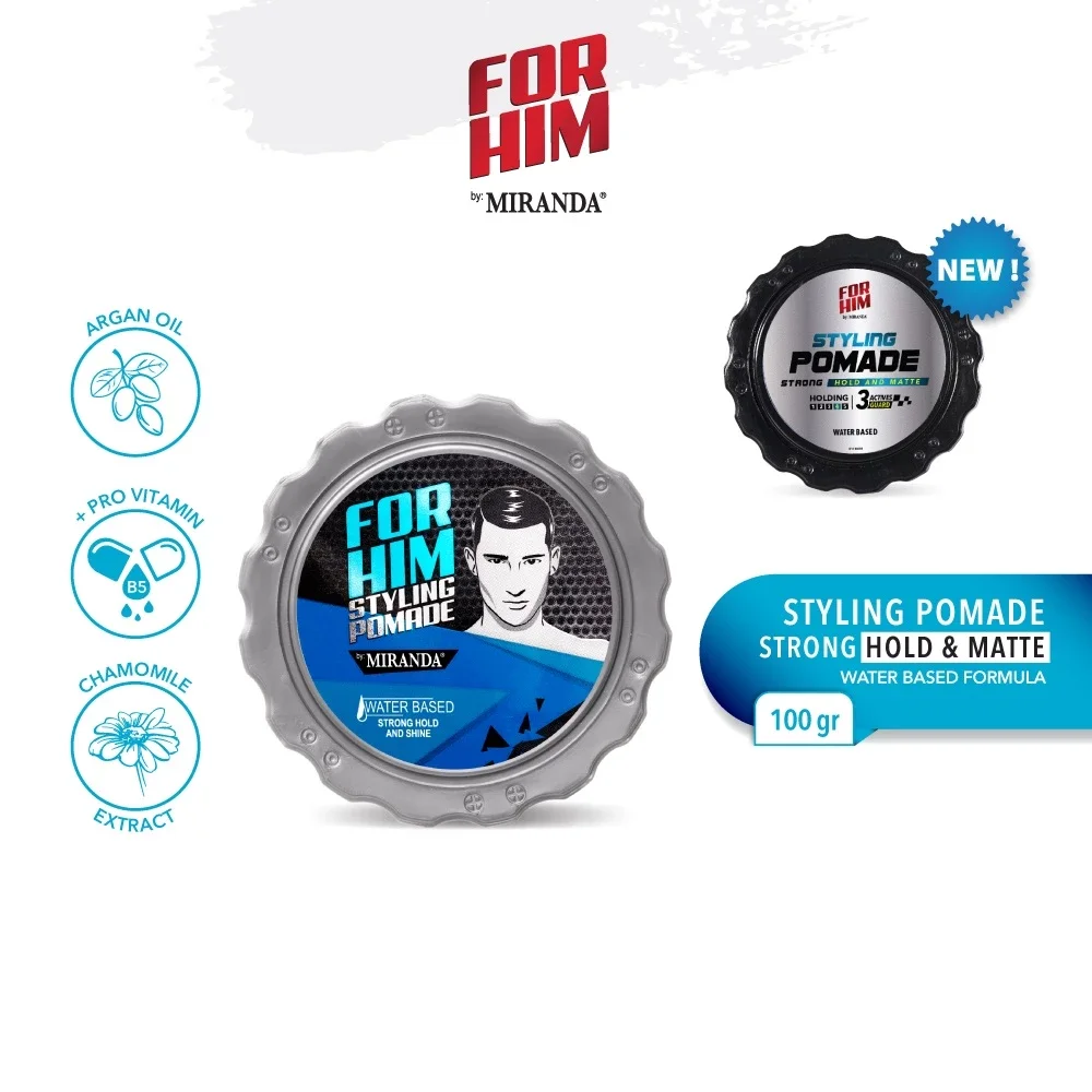 MIRANDA For Him Styling Pomade Water Based 100g | Lazada Indonesia