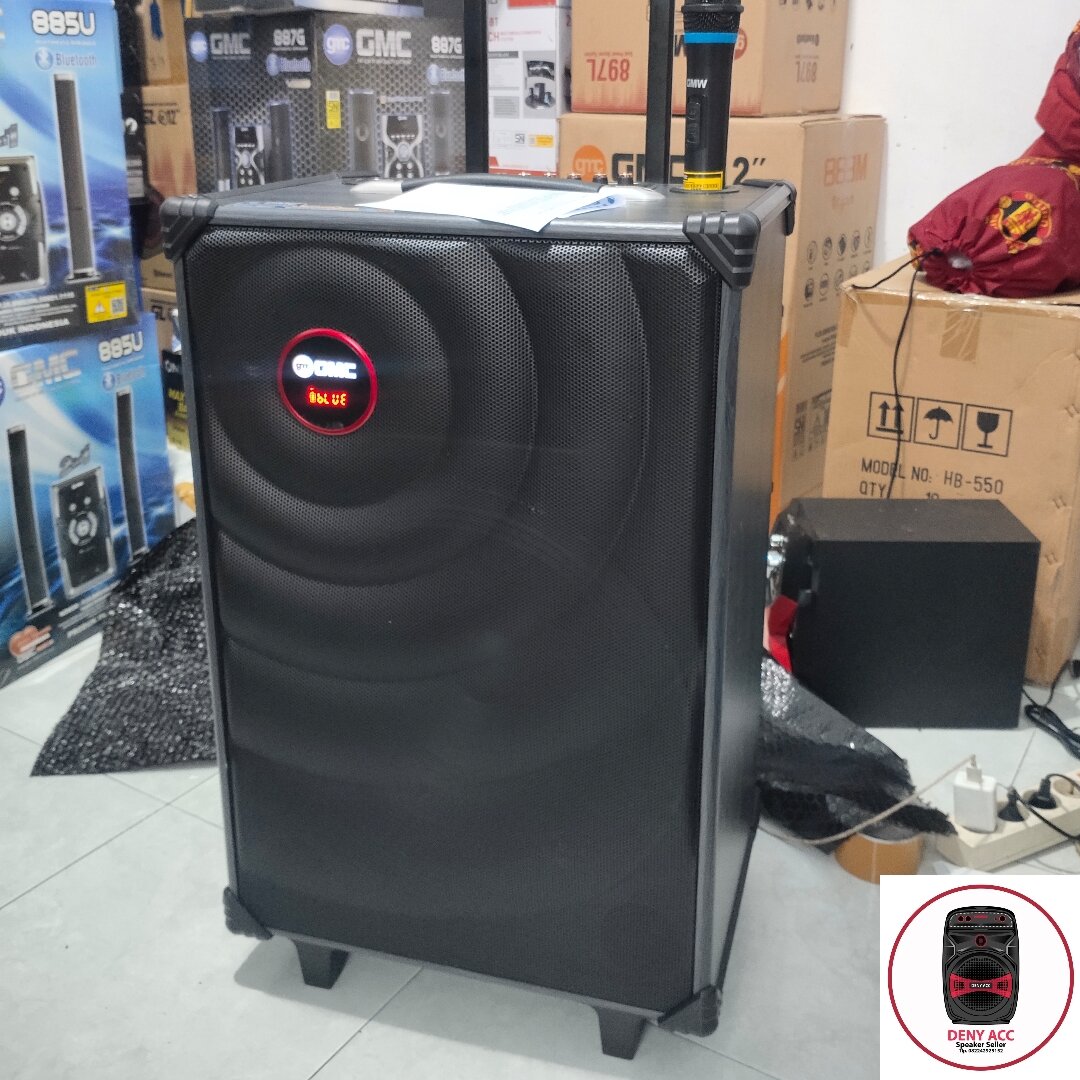 SPEAKER BLUETOOTH GMC 883N UKURAN 15 INCHI FREE MIC WIRELESS 1 | Lazada ...