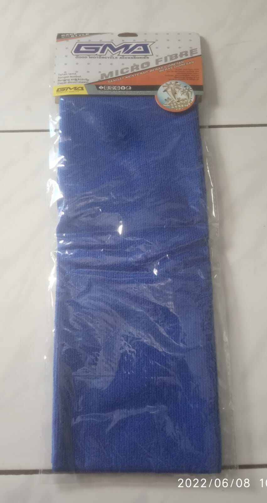 lap microfiber kain sintetis ukuran 40x40cm warna biru. | Lazada Indonesia