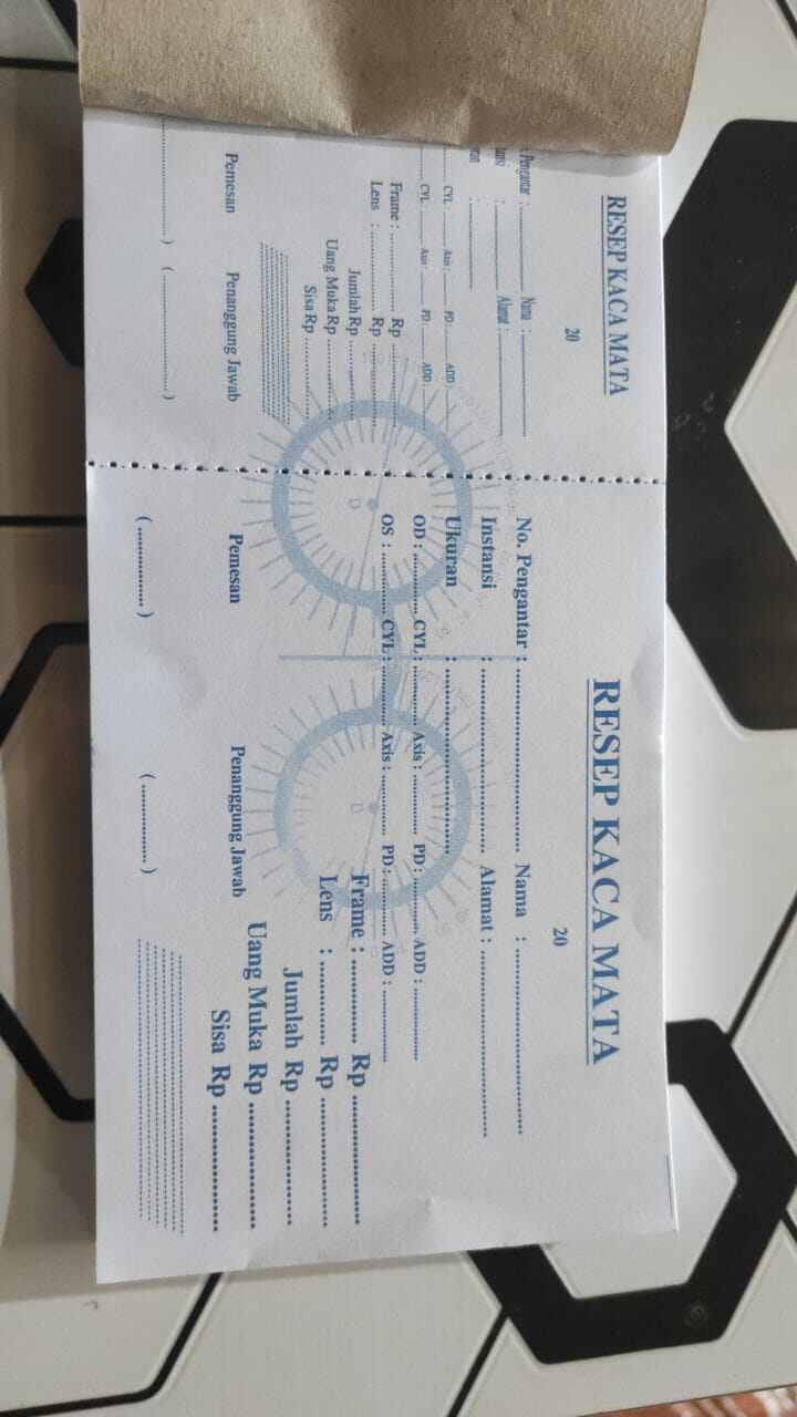 Resep Nota Kwitansi Pembelian Kacamata Isi 100 Lembar | Lazada Indonesia