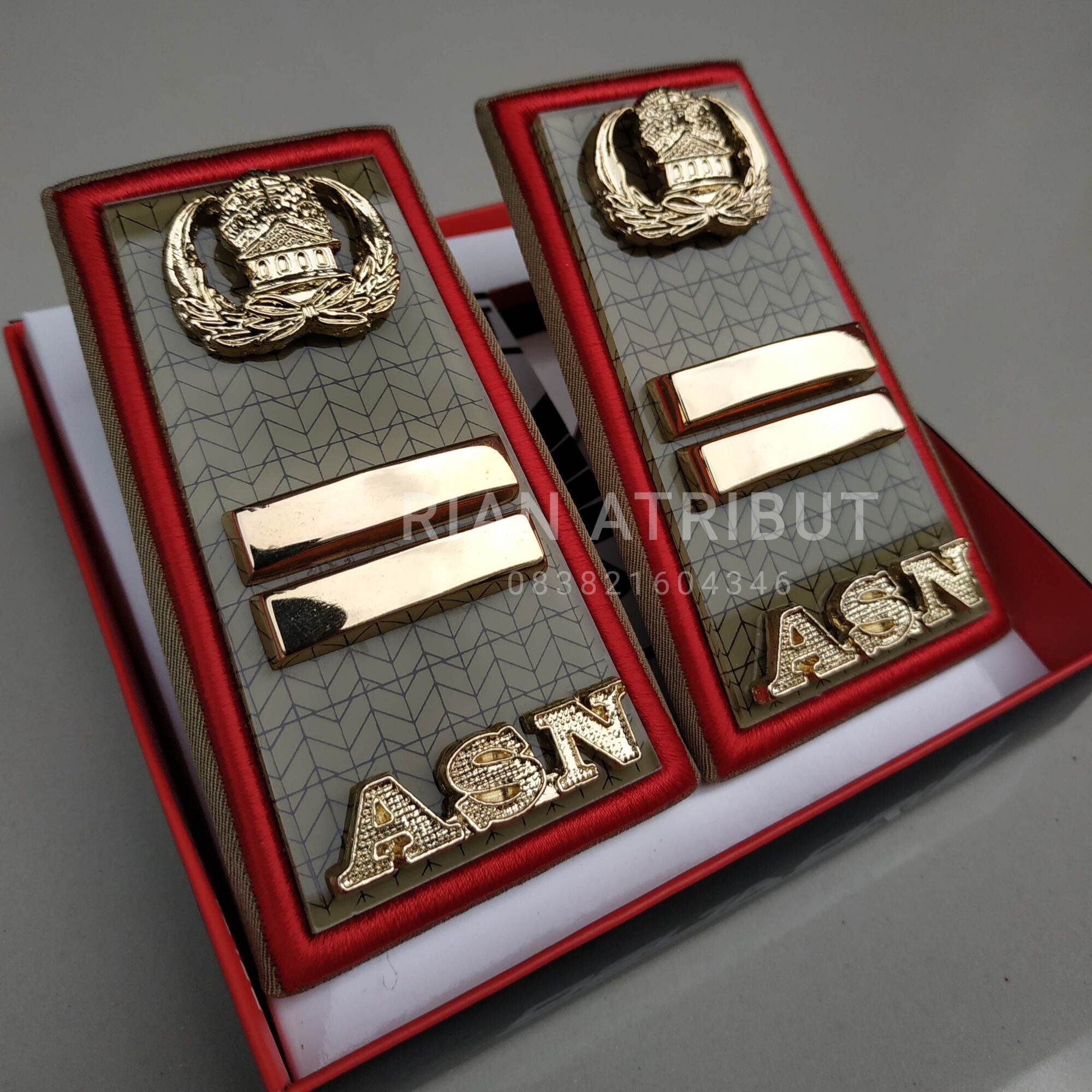 PANGKAT ASN /PANGKAT PNS LIS BORDIR MERAH | Lazada Indonesia