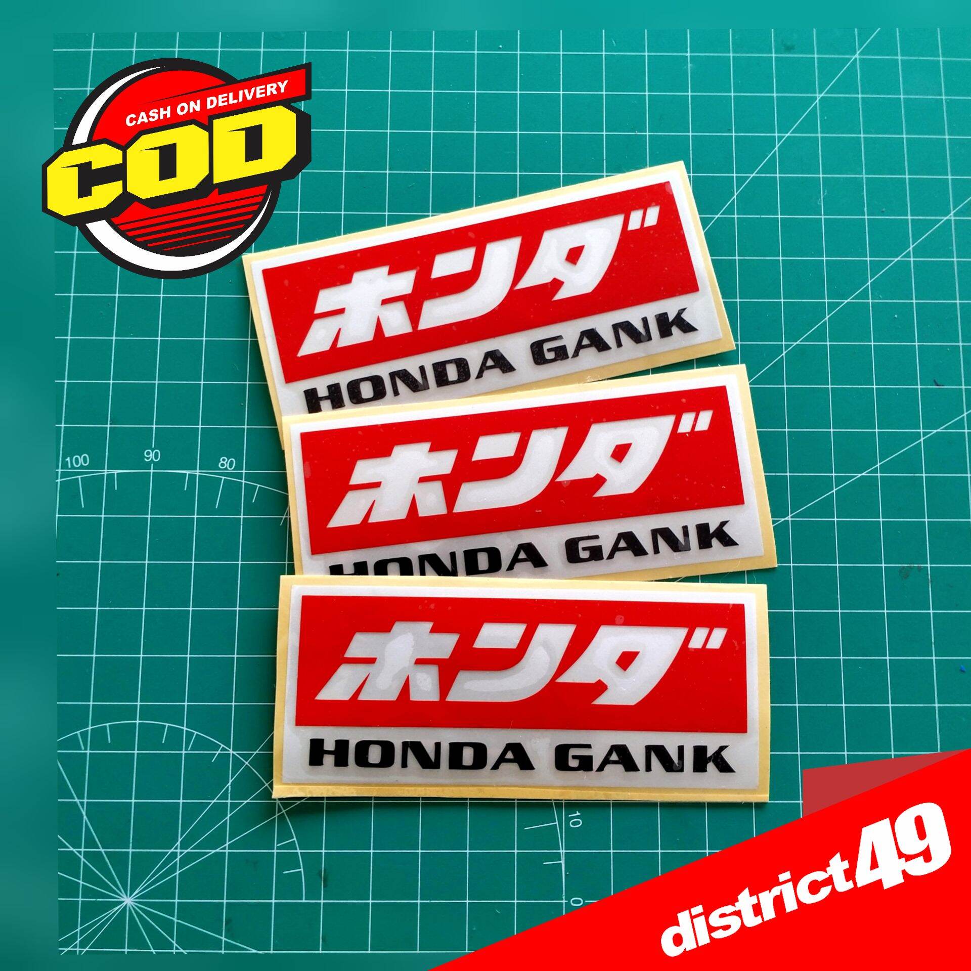 Sticker cutting Honda Gank - Cutting sticker Honda Gank - Stiker Honda ...
