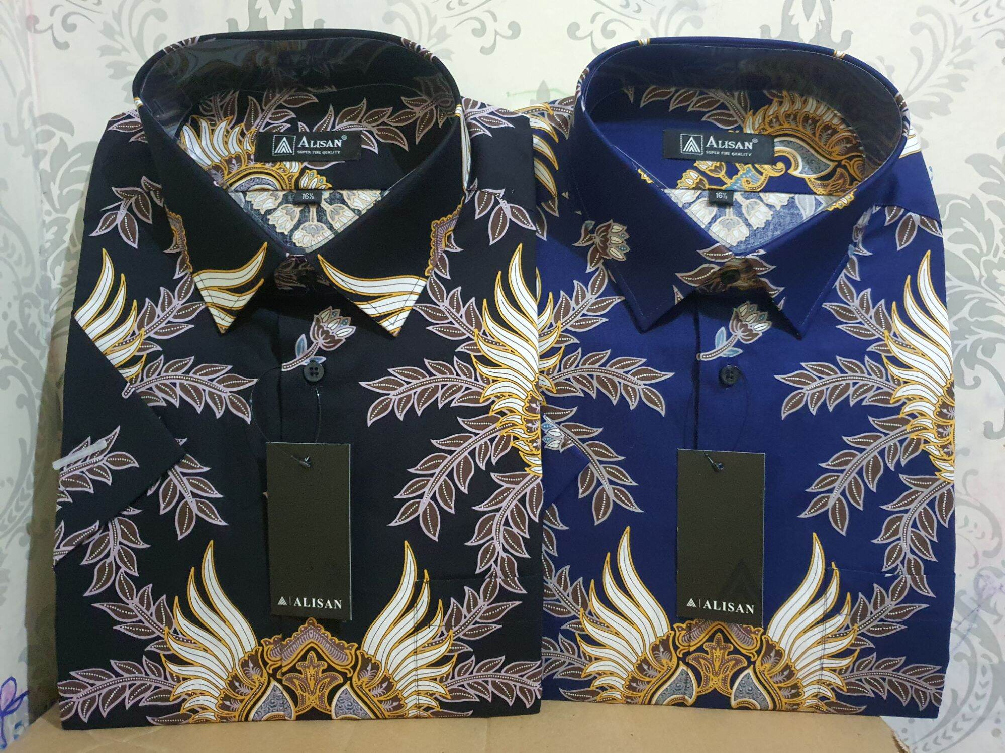 Kemeja Alisan Batik Khusus Size XXL (16.5) Tangan Pendek | Lazada Indonesia
