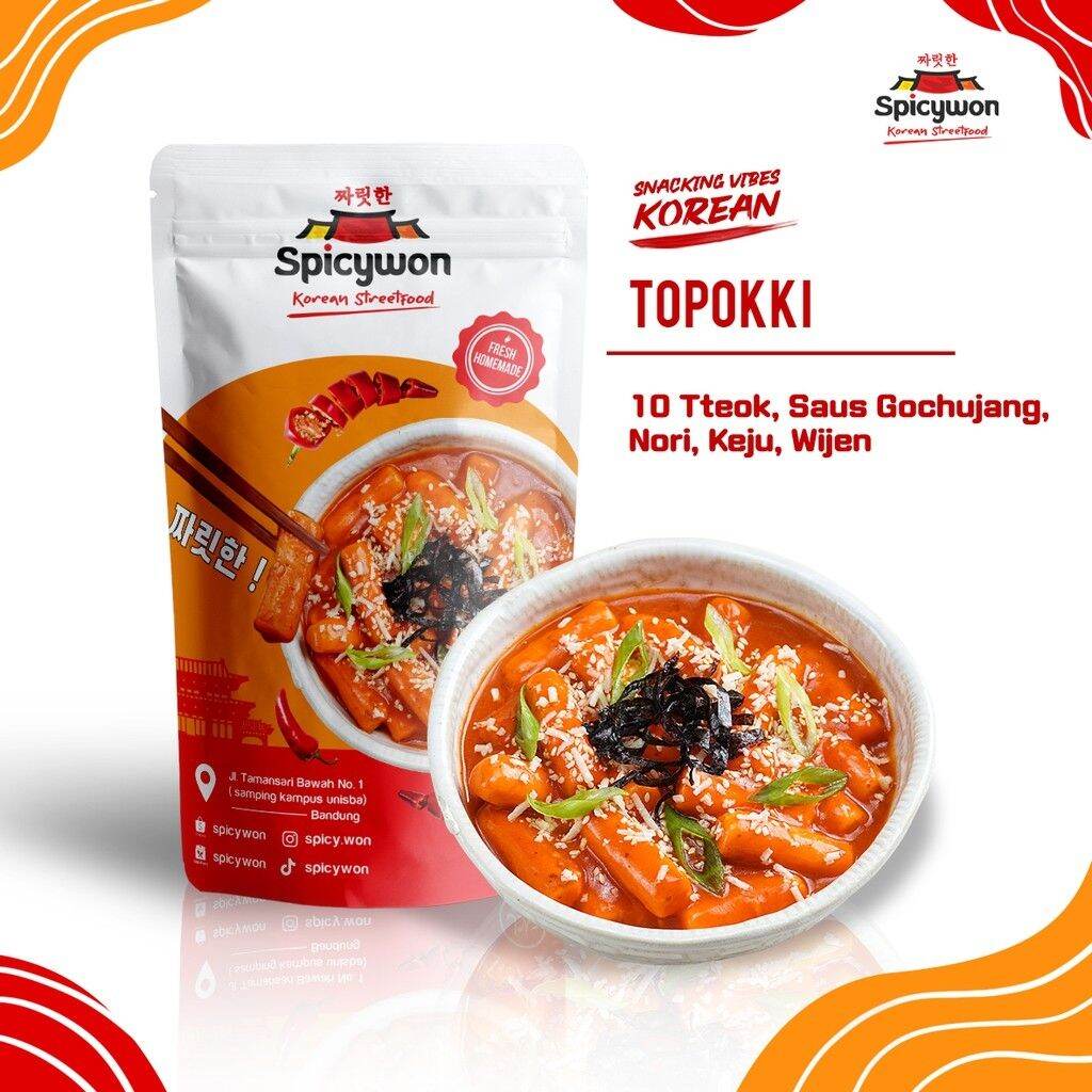Topokki by Spicywon Tokpoki / Toppoki / Tteokbokki kemasan Ekonomis ...
