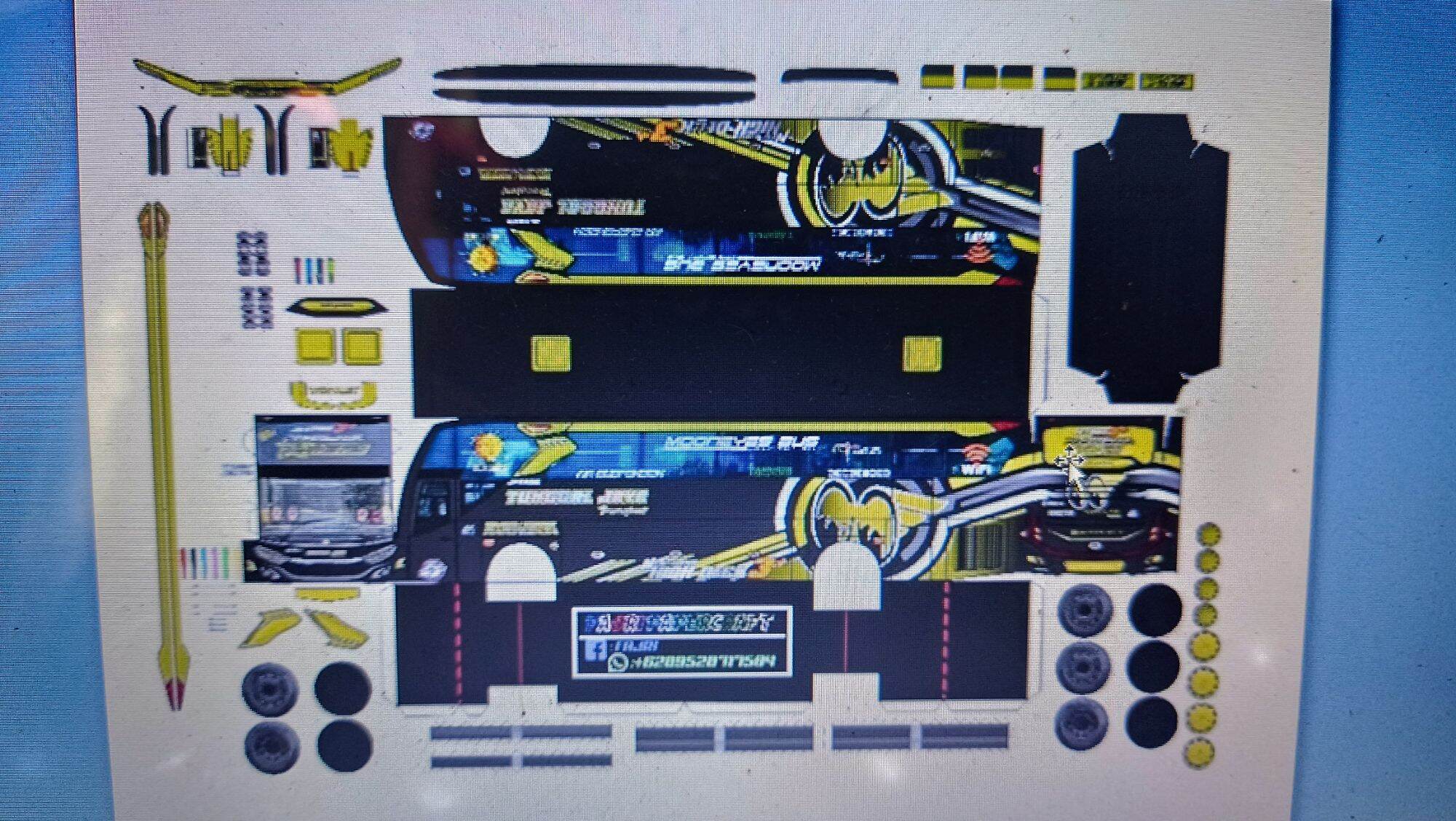 bus papercraft,bahan membuat mainan bus, mainan anak,bahan kertas 80 ...