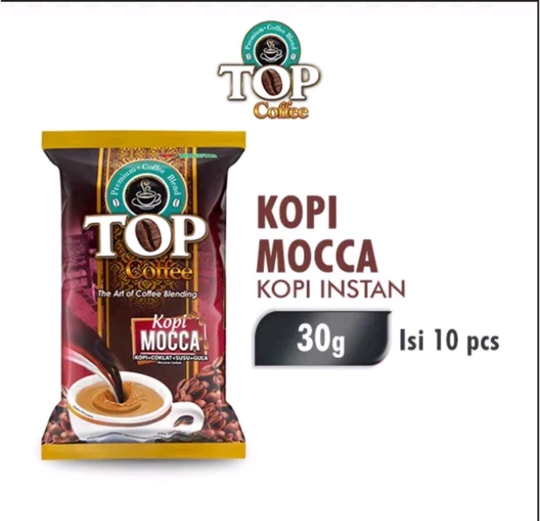 TOP KOPI MOCCA KEMASAN POUCH ISI 10 SACHET | Lazada Indonesia