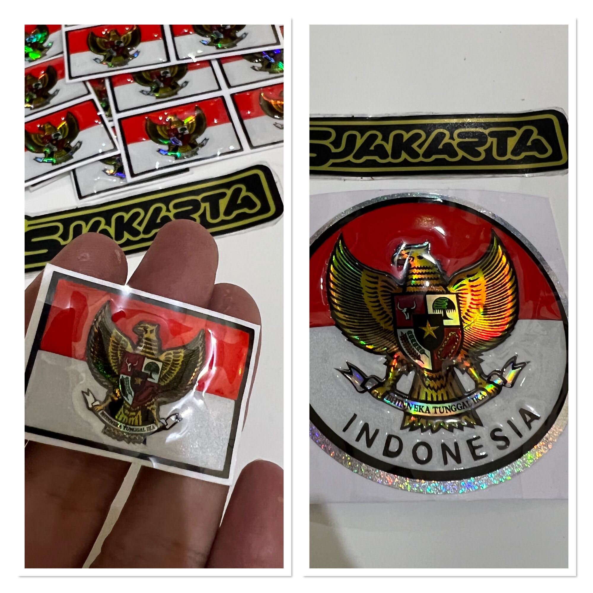 STIKER STICKER EMBLEM BENDERA GARUDA INDONESIA KECIL TIMBUL 3D | Lazada ...