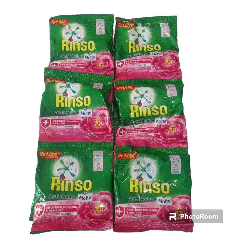 Sale Cod ! Rinso detergent bubuk renceng sachet isi 6 | Lazada Indonesia
