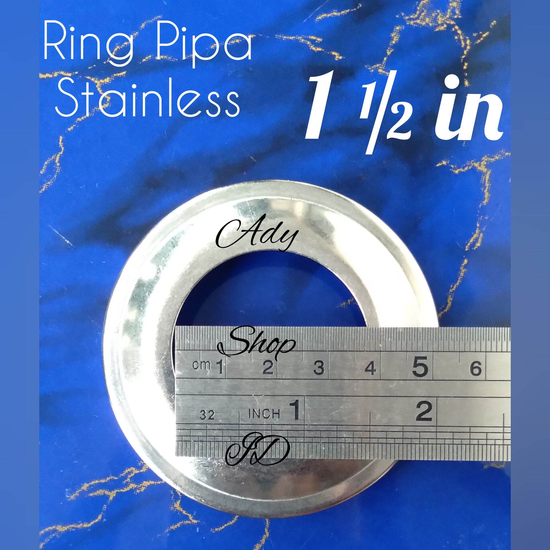 Ornamen pipa stainless ring ukuran pipa stainles 1 ½ in | Lazada Indonesia