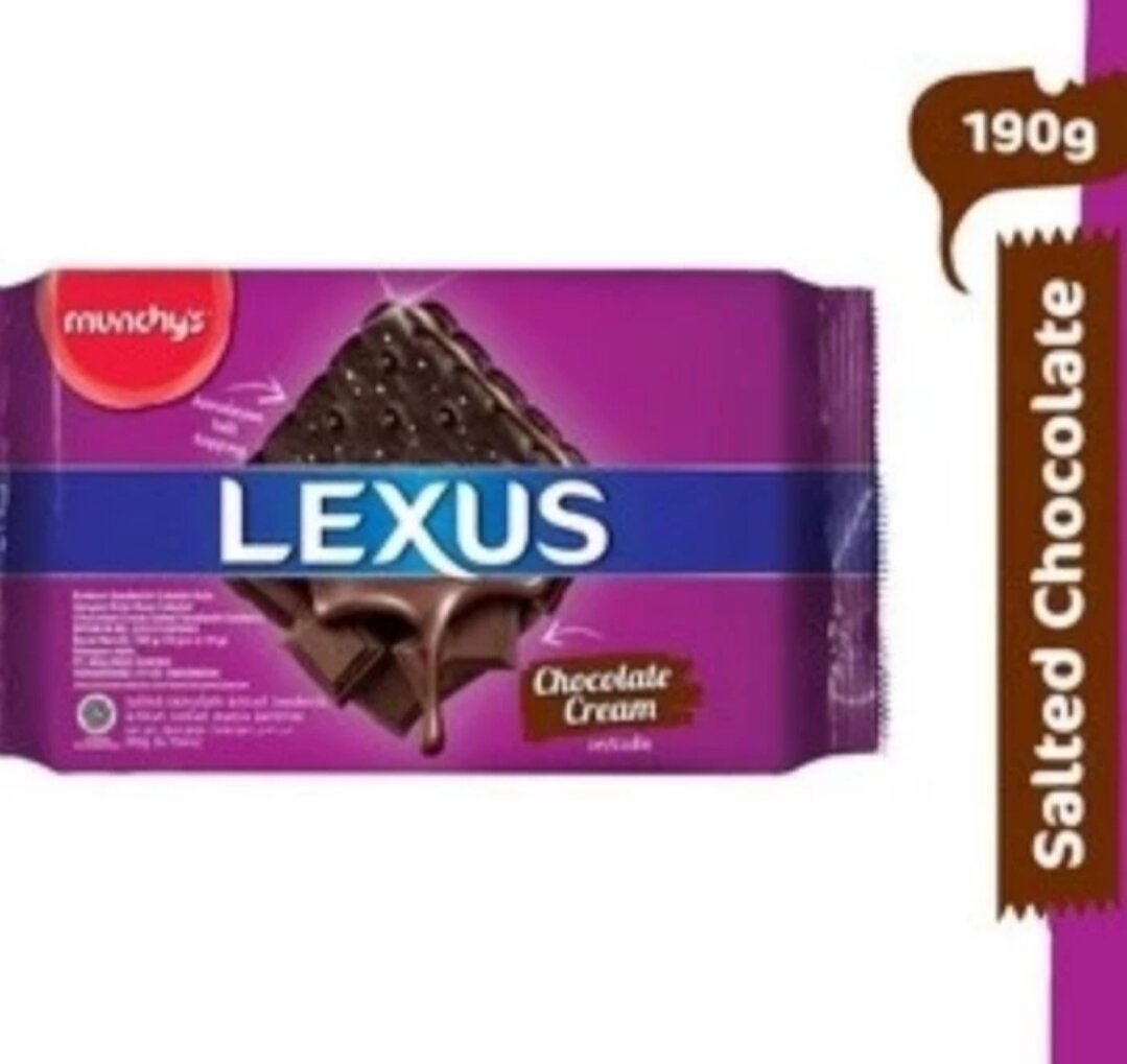 Lexus Chocolate Cream Sandwich Krekers Sandwich Rasa Coklat Original