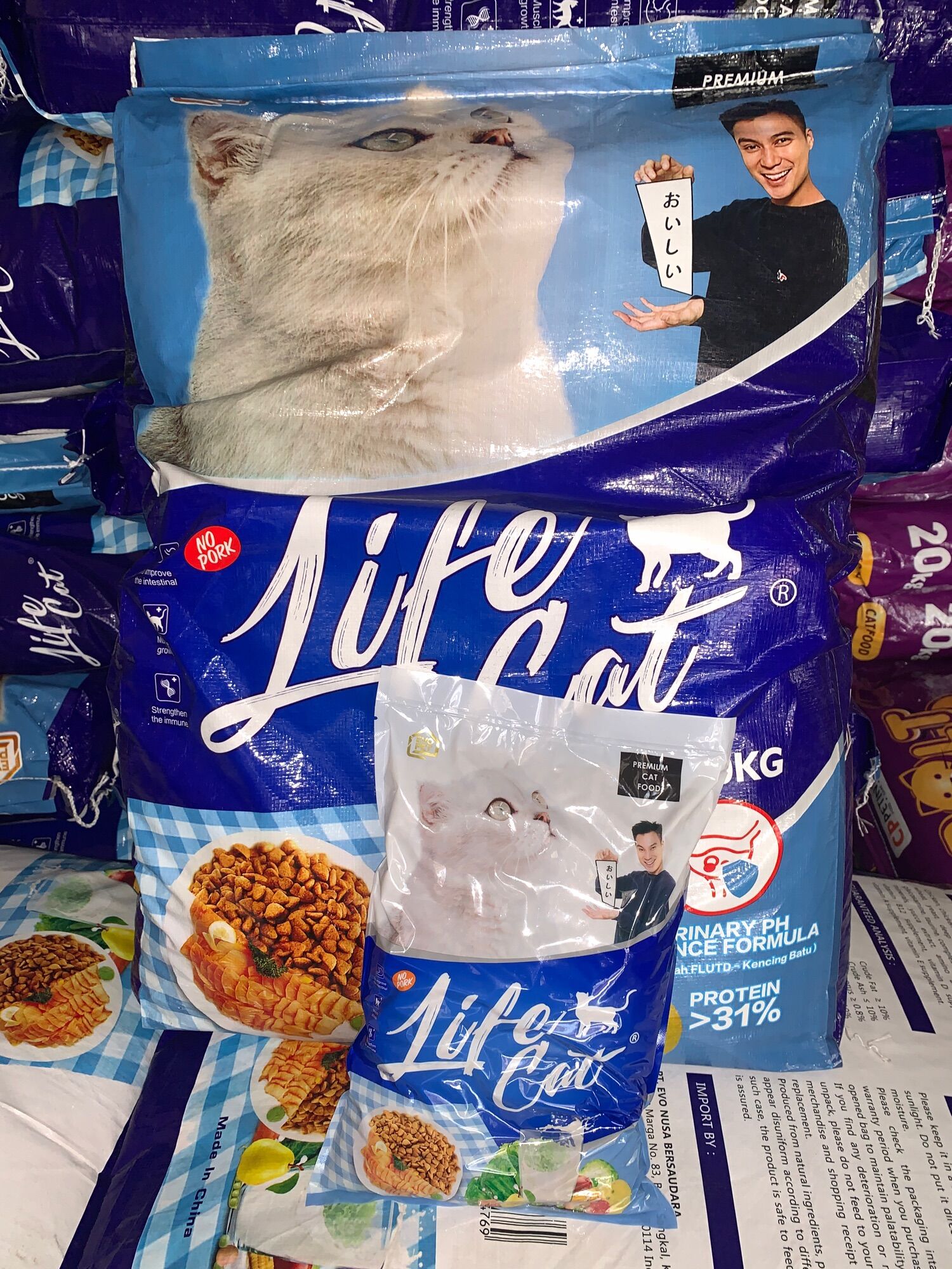 Life Cat dry 1kg | makanan kucing Repack 1kg | Life Cat kering | Lazada ...