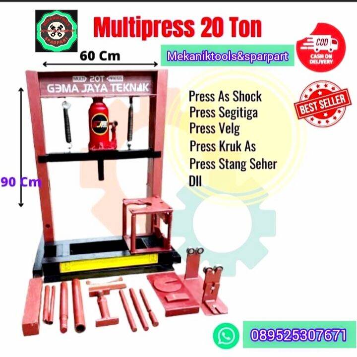 Hidrolik Press pres Roda Multifungsi 20Ton Alat pres Ban Pelk jari jari ...