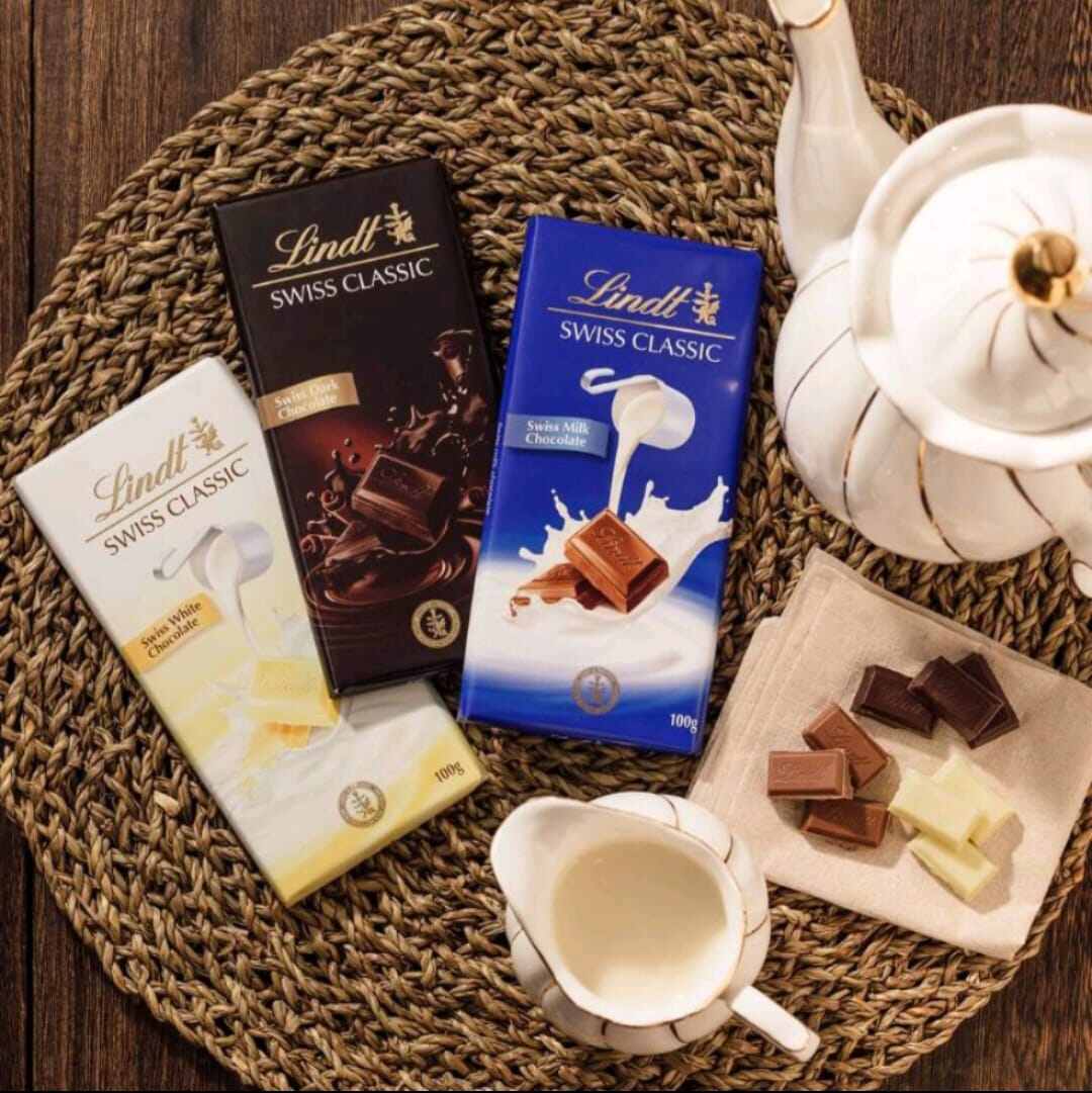 Lindt Swiss Classic Almond Milk 100gr | Lazada Indonesia