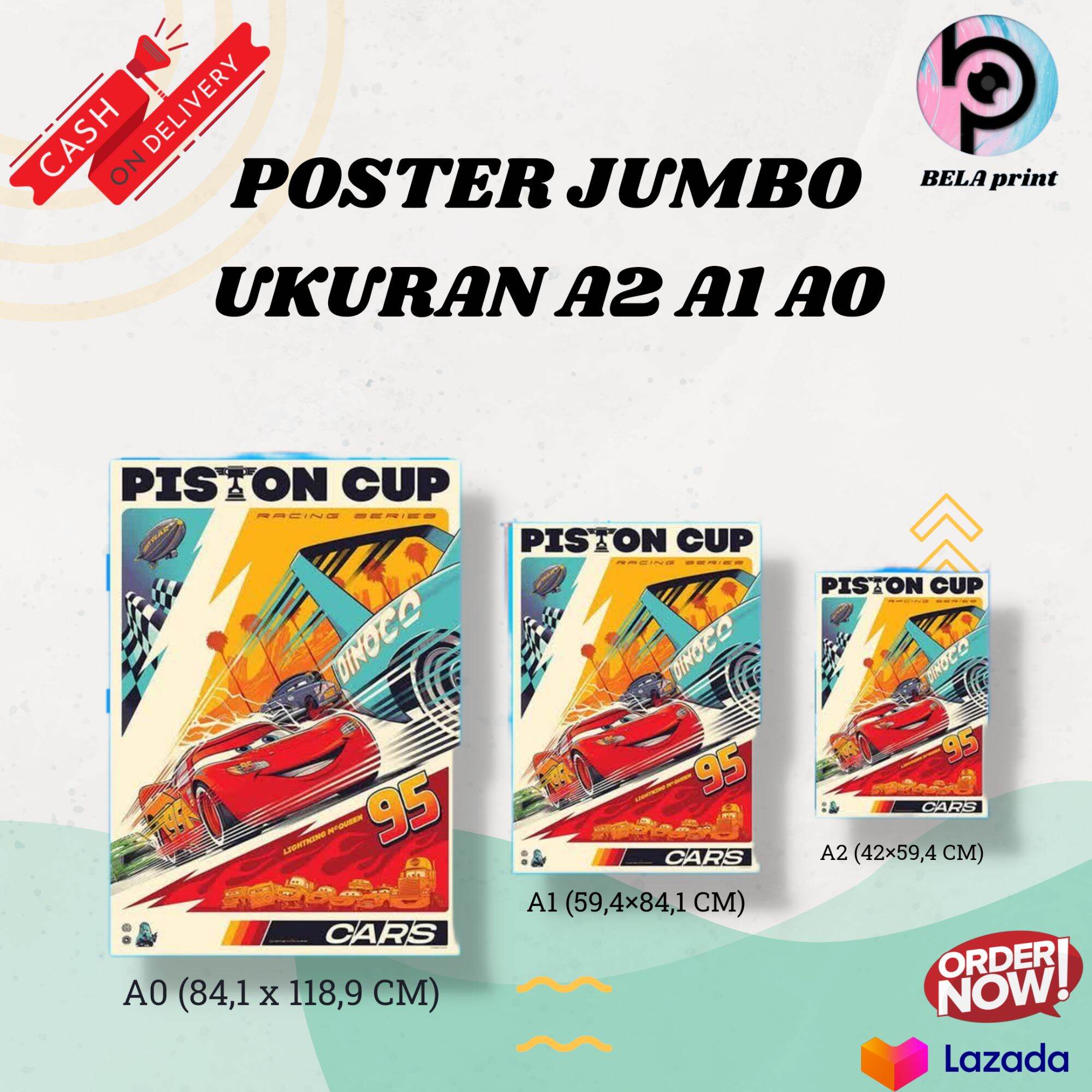 Poster Jumbo ukuran A2 / A1 / A0 Bisa satuan dan custom | Lazada Indonesia