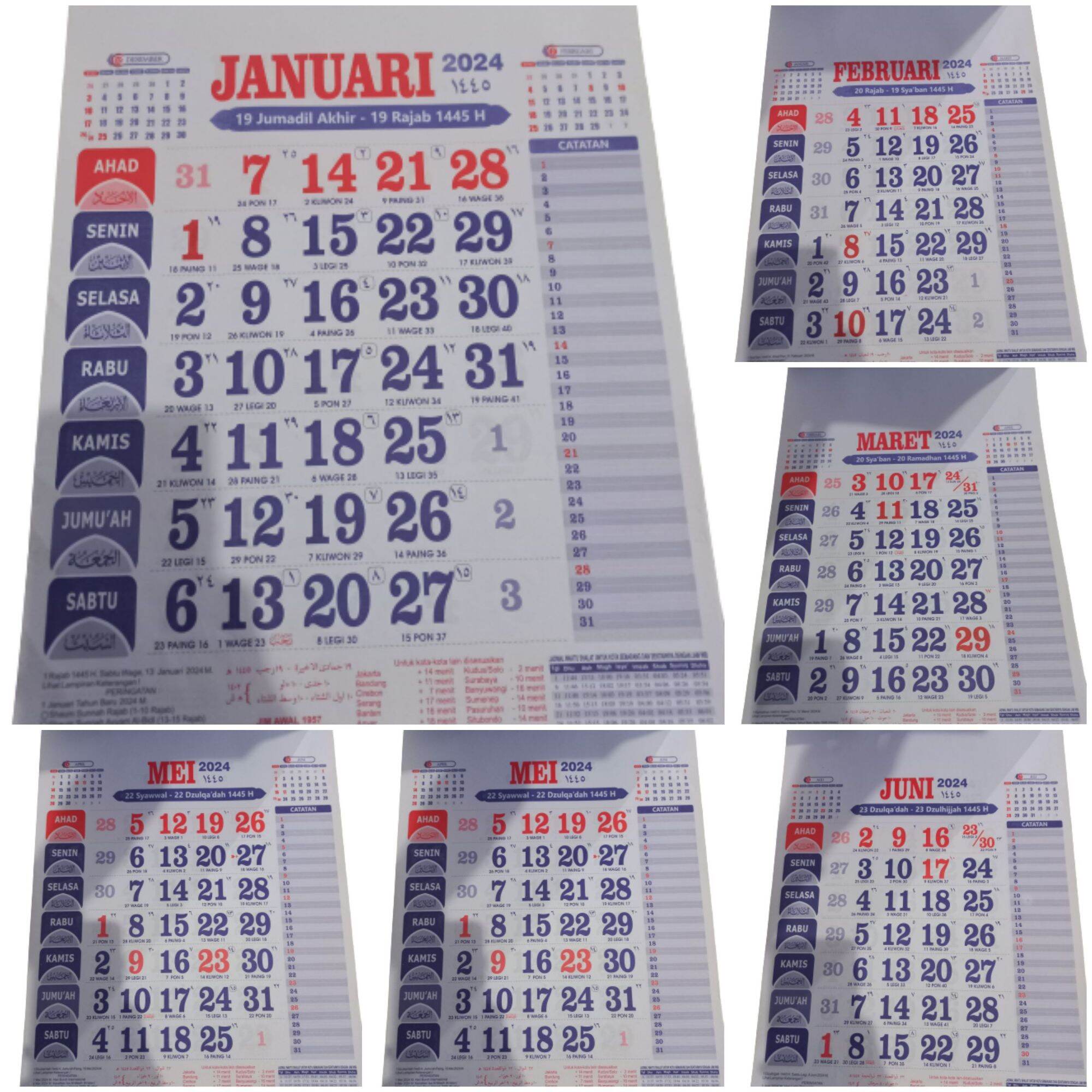 Kalender Jumbo Tahun 2024 Lengkap Islami jumbo ORI Menara Kudus 12 ... Kalender Jumbo Tahun 2024 Lengkap Islami jumbo ORI Menara Kudus 12 ...