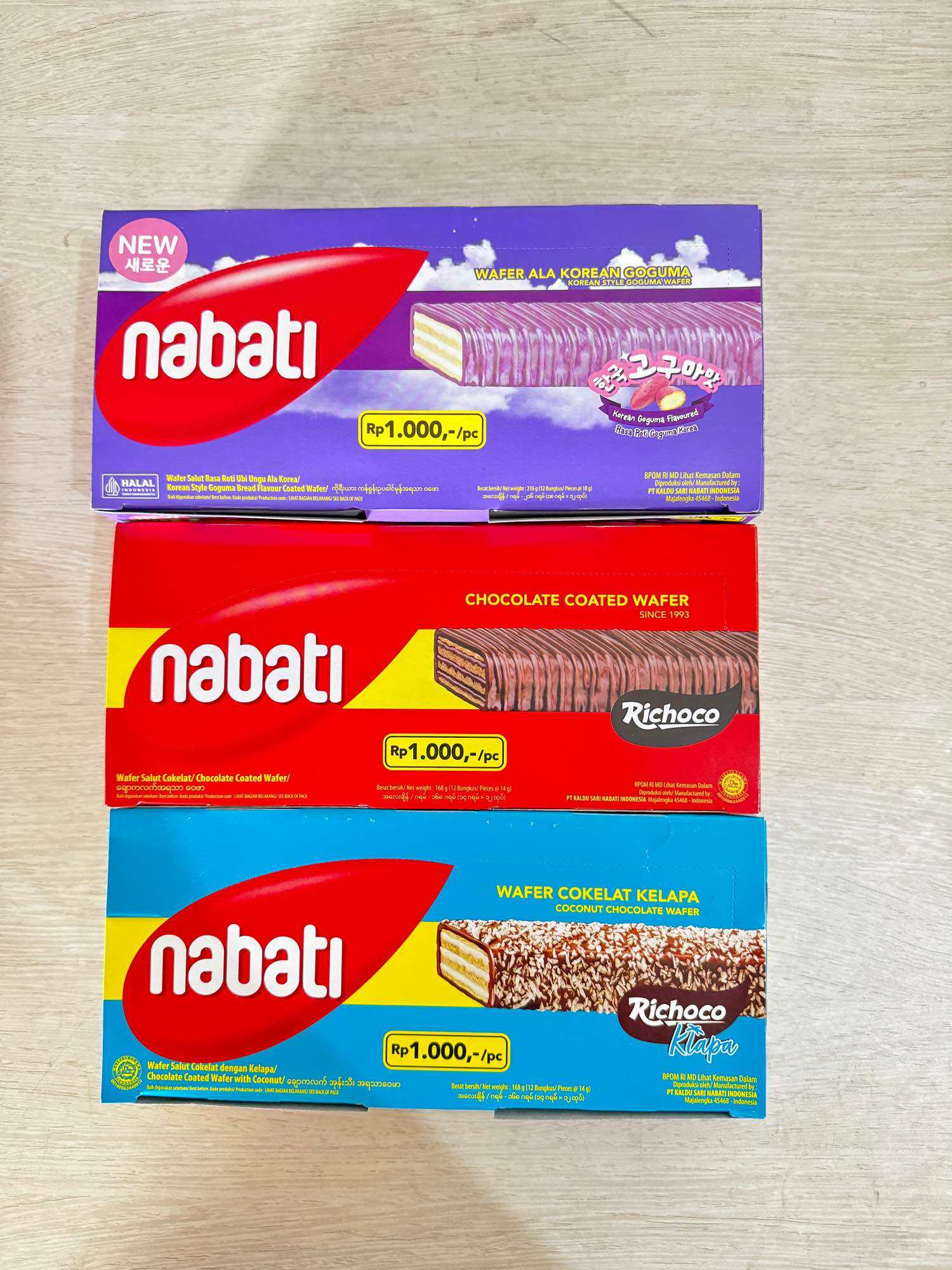 BOX NABATI COATED WRAPZ WAFER | Lazada Indonesia
