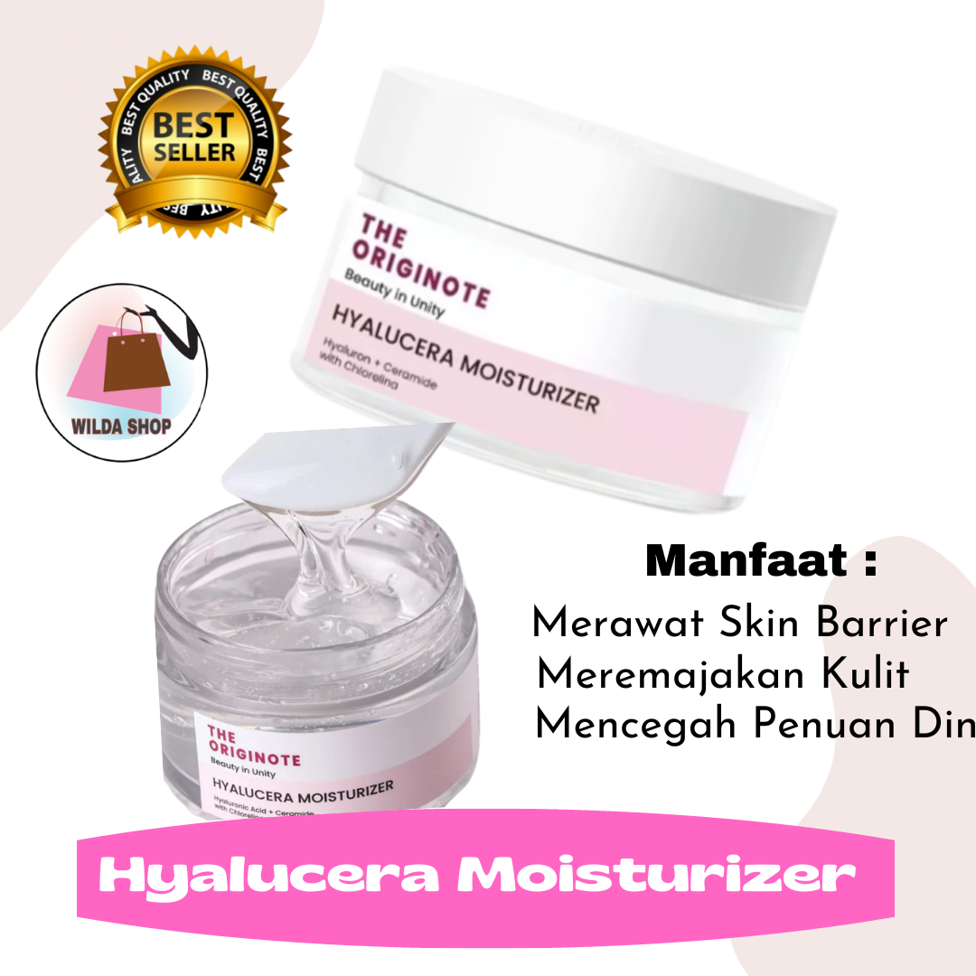 The Originote Hyalucera Moisturizer Gel Merawat Skin Barrier ...