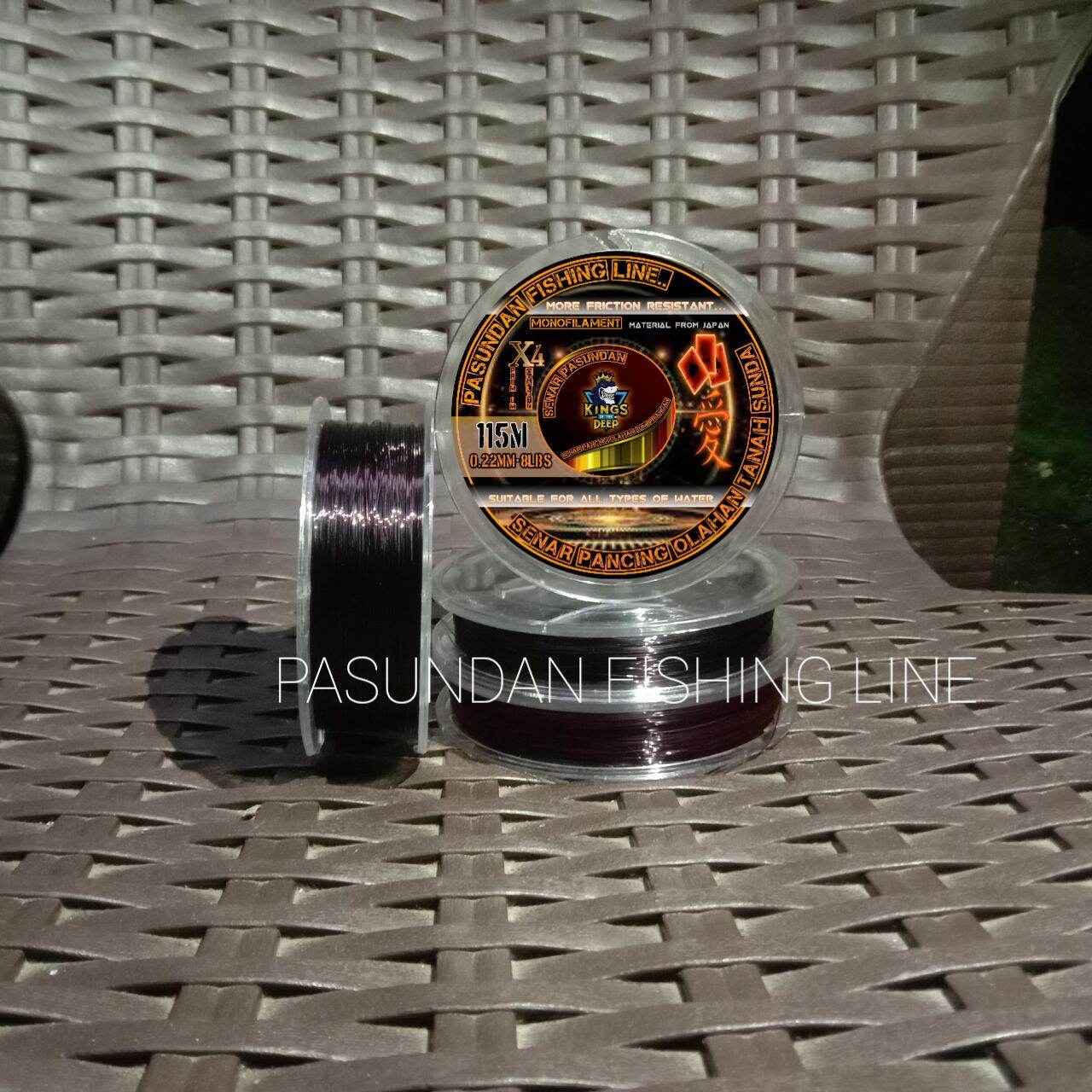 SENAR PANCING PASUNDAN WARNA COKLAT MARUN PANJANG 100METER+15M(115M ...