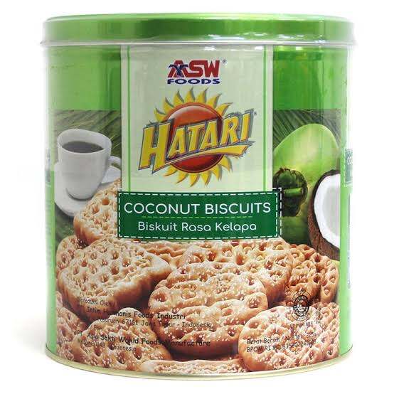 Hatari Coconut Biscuits 350gr 1 karton isi 6pcs | Lazada Indonesia