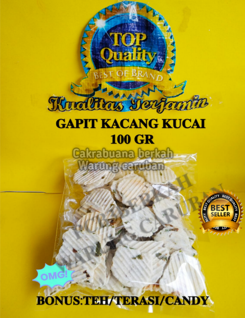 GAPIT KACANG KUCAI MATANG @100 GR KHAS CIREBON BONUS TEH/TERASI/CANDY ...