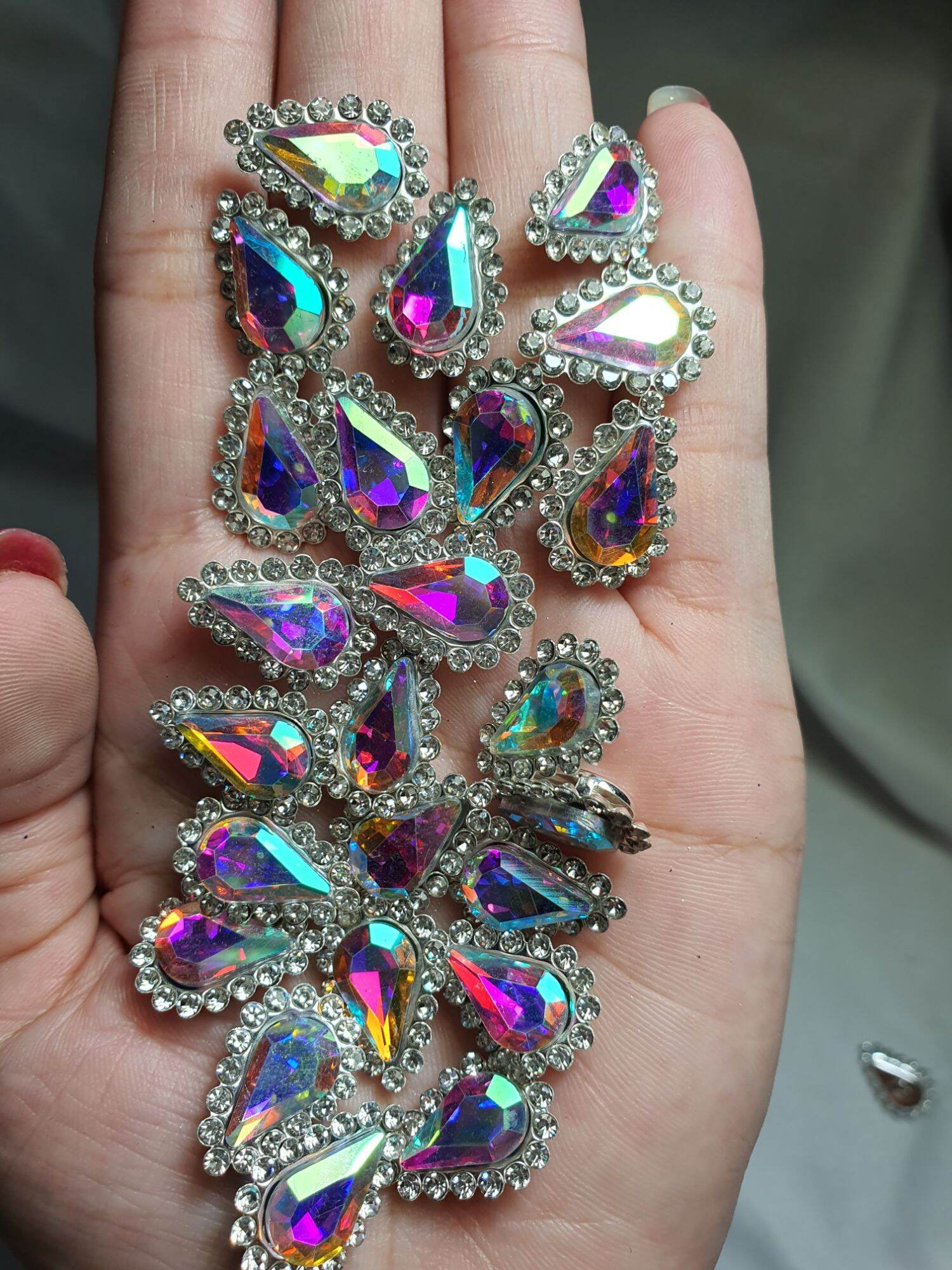 swarovski / cangkang kaca / DIAMOND cangkang kaca / cangkang tetes ...