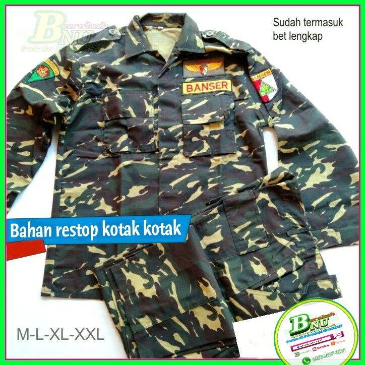 seragam BANSER Loreng Nasional Lengkap tanpa sepatu -Restop | Lazada ...