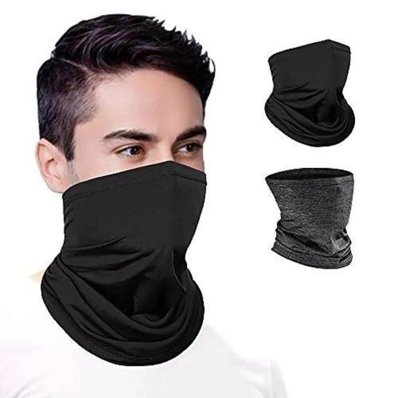 Masker Baff Bandana Multi Fungsi Hitam polos | Lazada Indonesia