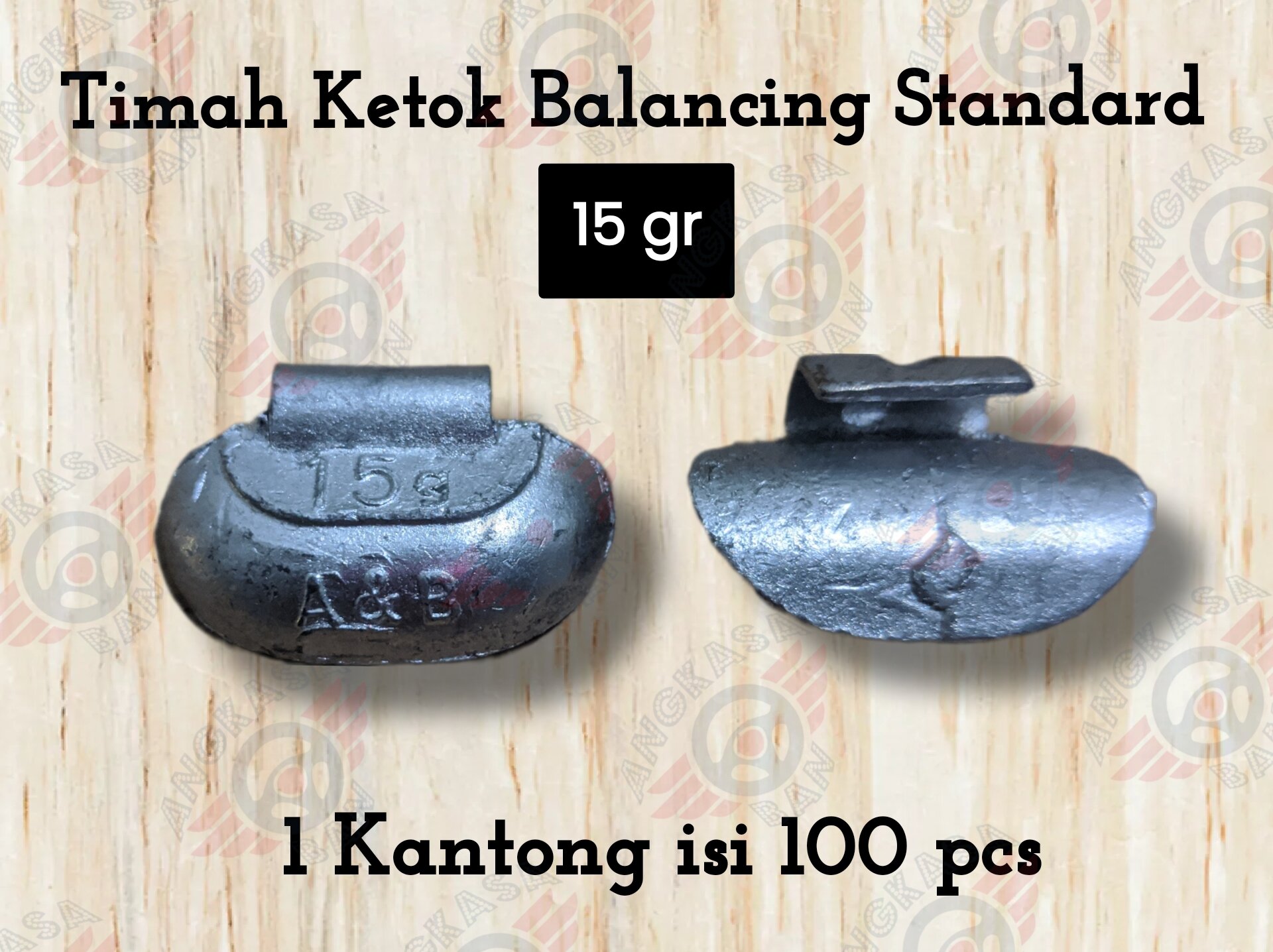 Timah Ketok Balancing Standard 15 Gram [1 Kantong isi 100 Pcs] | Lazada ...